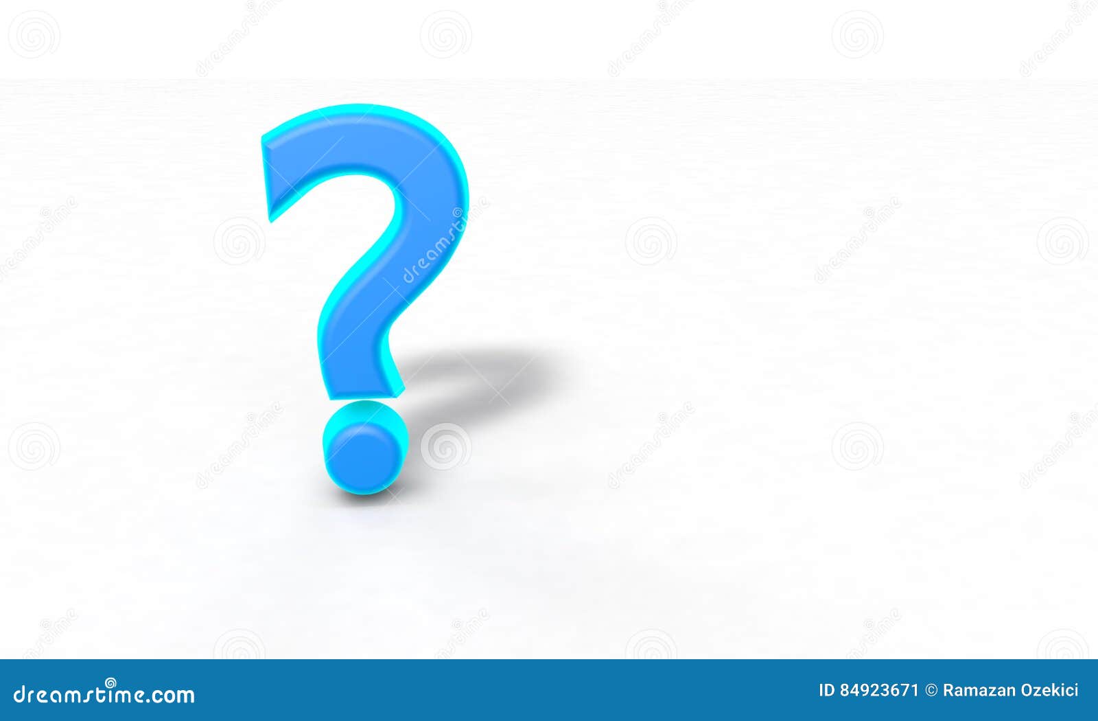 Abstract Question Mark Blue Color Stock Illustration - Illustration of ...