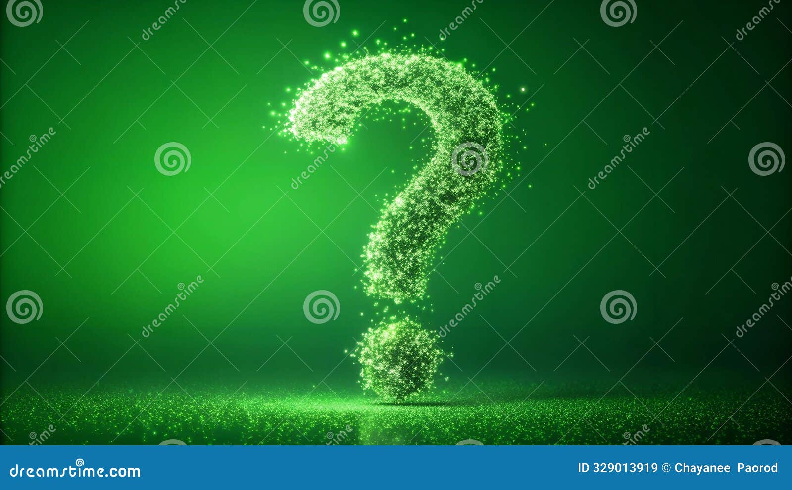Abstract Question Mark Particle Bounce: Intriguing Green Screen Effect ...