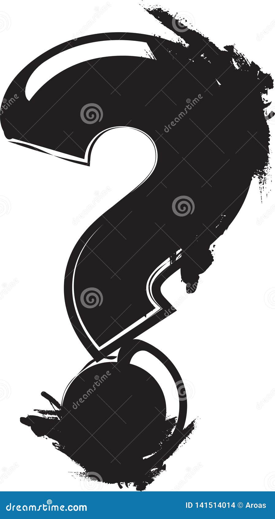 Abstract Question Mark Symbol Stock Vector - Illustration of abstract ...