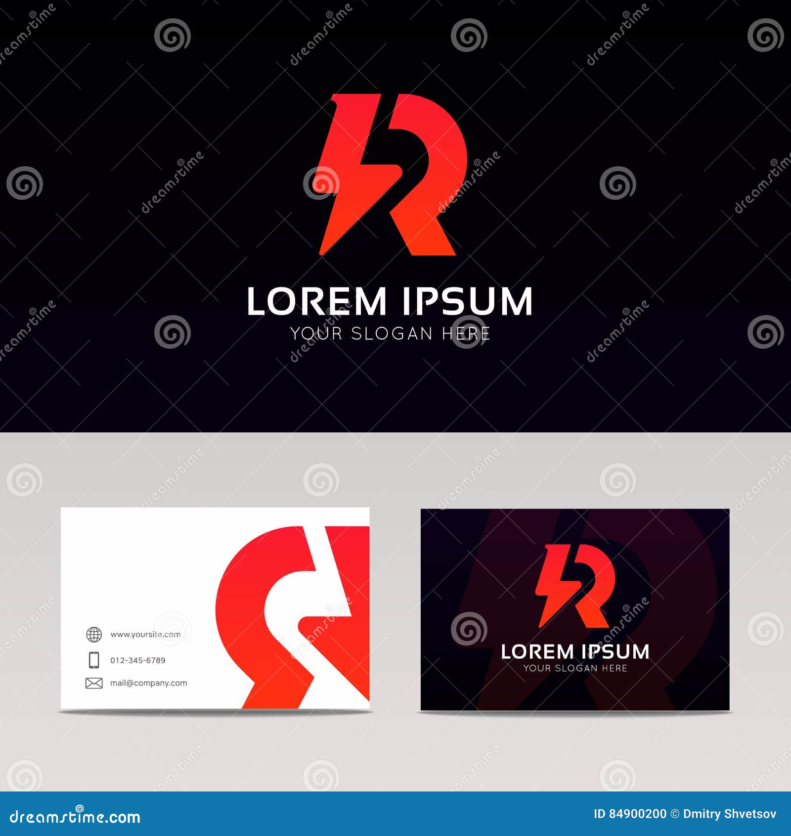 Abstract R Logo Icon Company Sign Vector Design Stock Vector ...