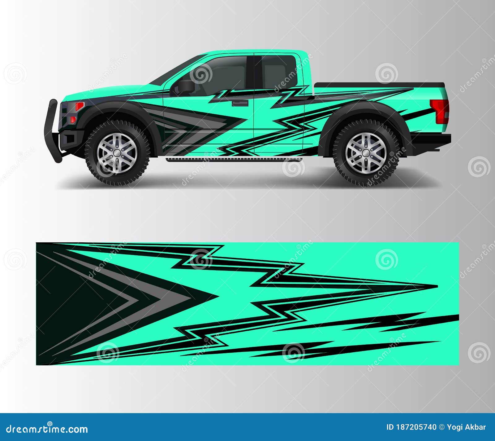 Abstract Racing Graphic Background Vector for Offroad Vehicle Wrap ...