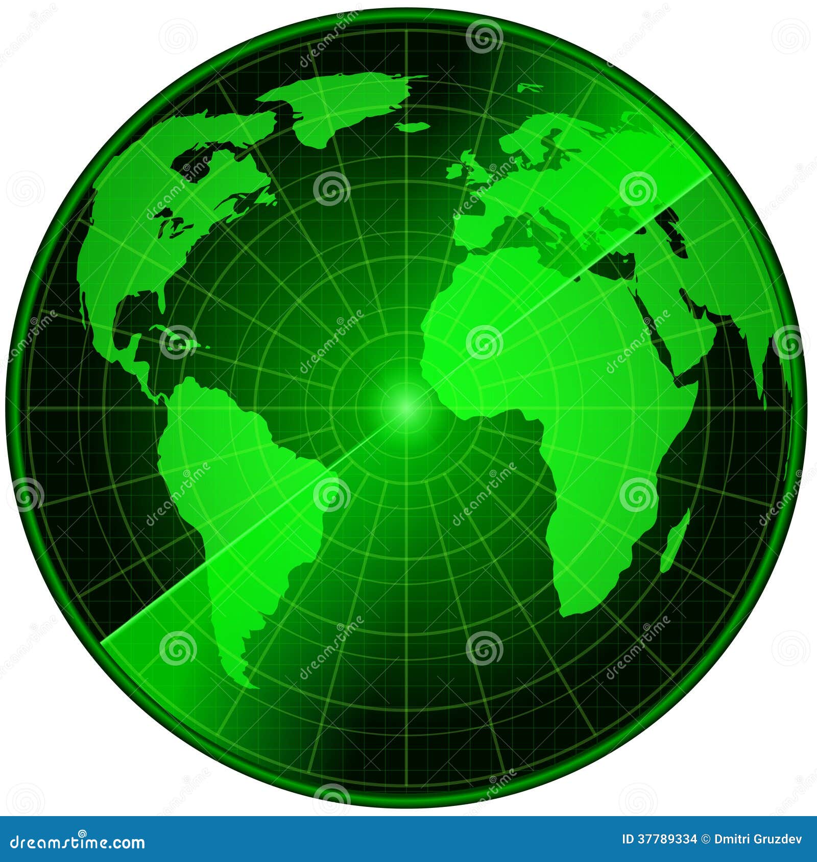 Abstract radar stock vector. Illustration of localization - 37789334