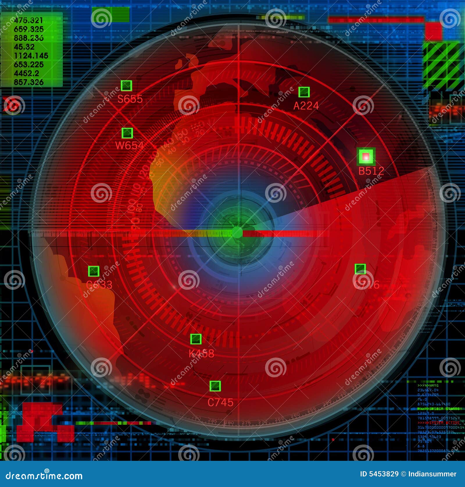 Abstract Radar Chart Infographics Vector Illustration | CartoonDealer ...