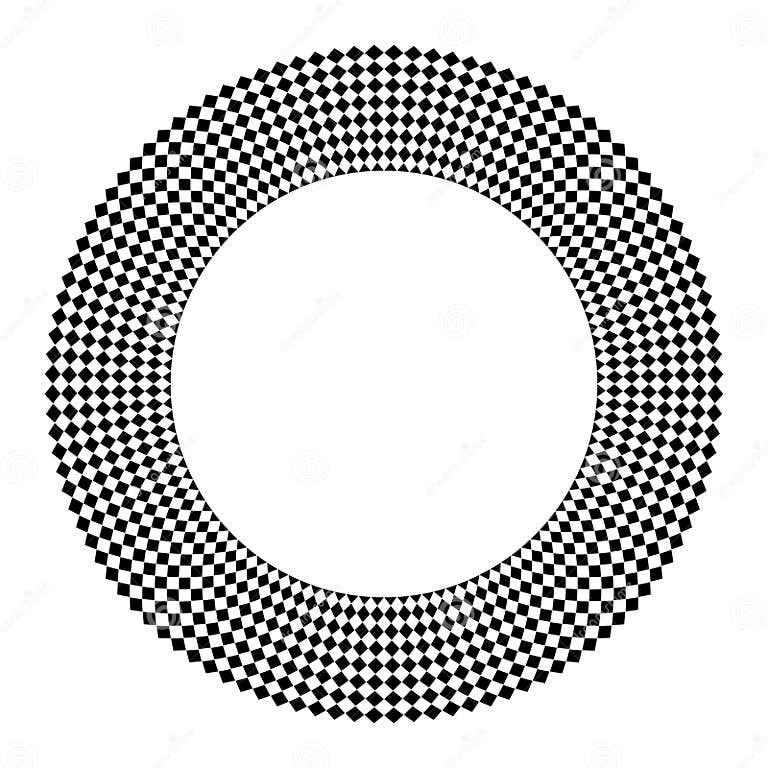 Radial Geometric Pattern for Decorative Round Frame Stock Vector ...