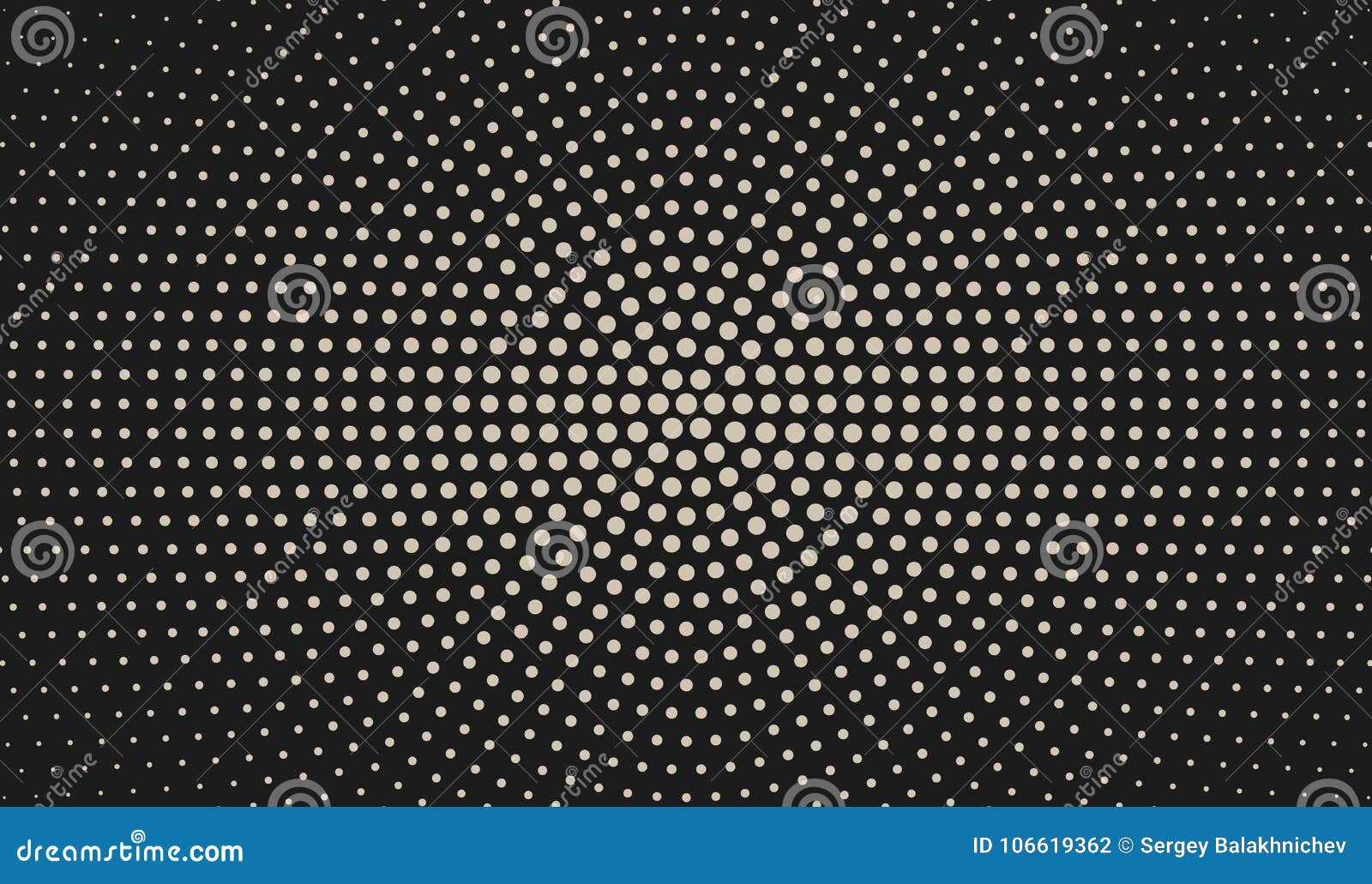 Abstract Radial Gradient in Halftone Style. Retro and Vintage. Hipster ...