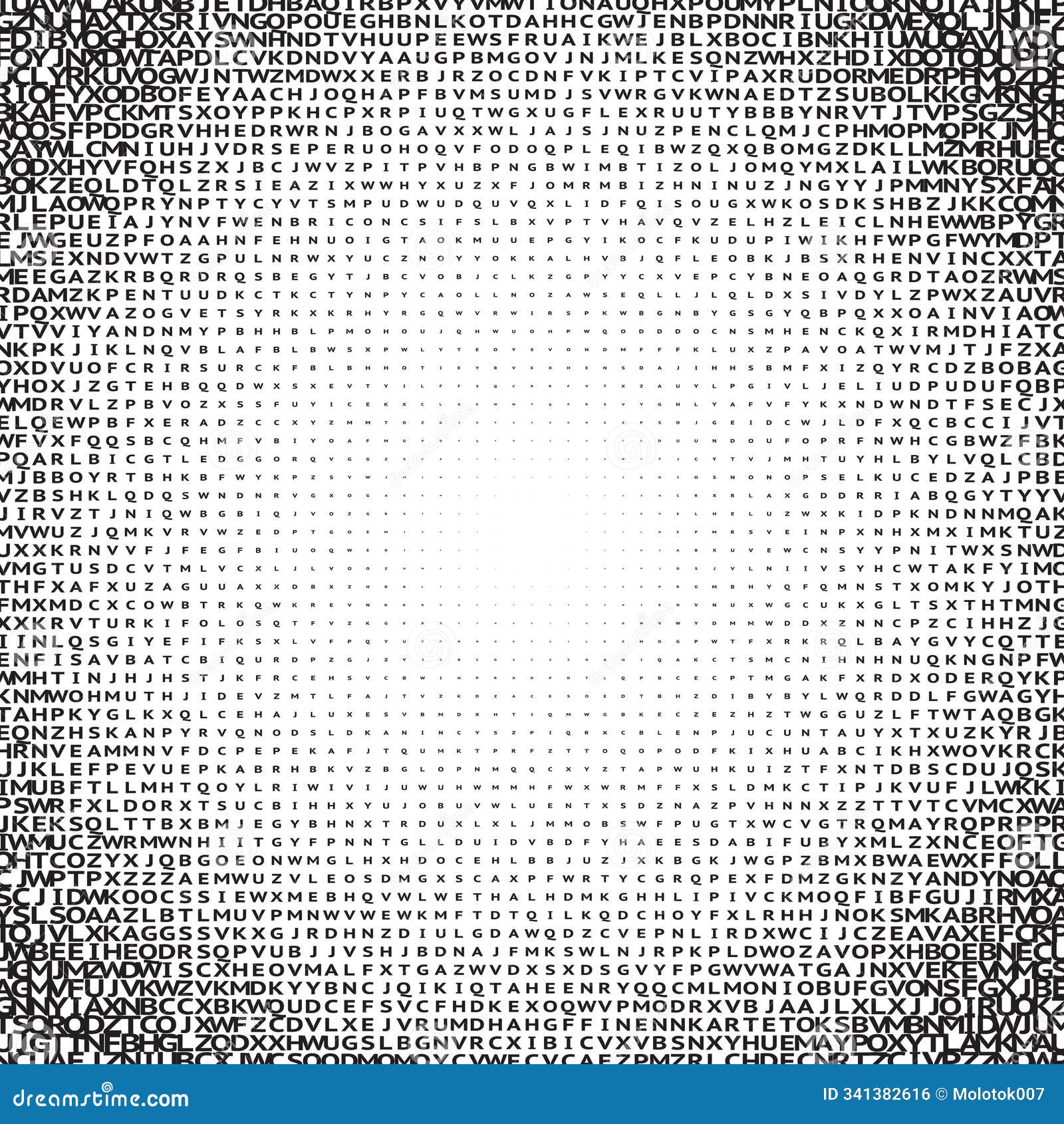 Abstract Radial Halftone Background from Latin Letters. Stock Vector ...