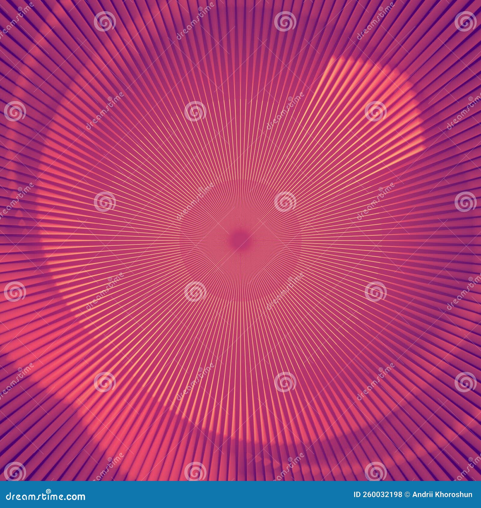 Abstract Radial Line Art Pattern in the Shape of Circle. Bright ...