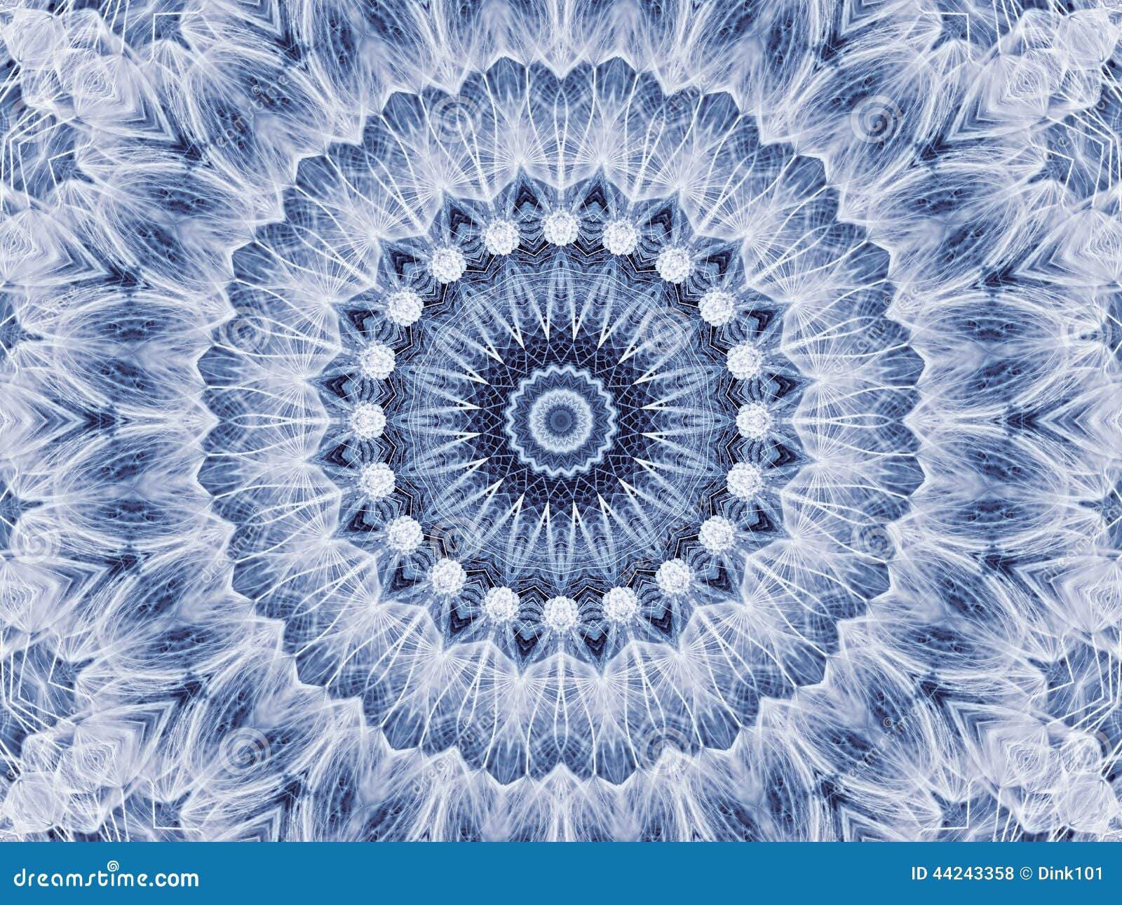 Abstract Radial Pattern of Natural Large Dandelion Stock Illustration ...