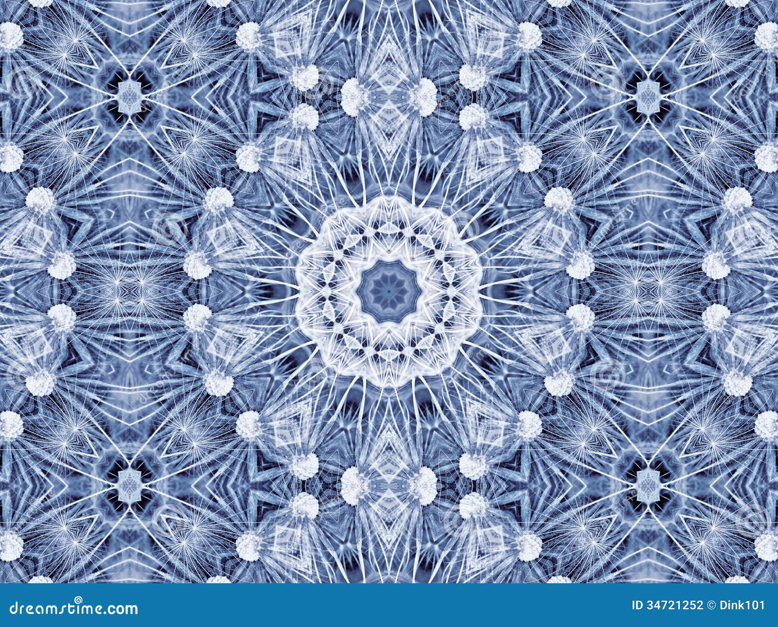 Abstract Radial Pattern of Natural Large Dandelion Flower Stock ...