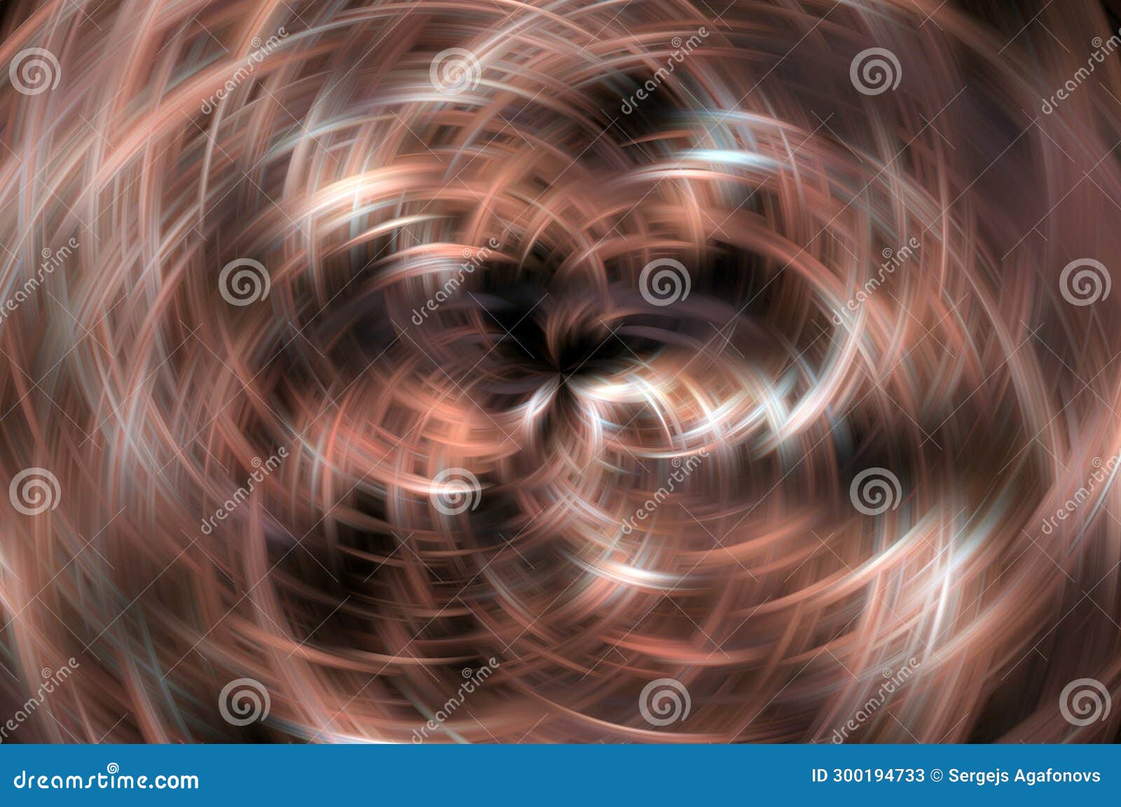 Abstract Radial Pattern with the Scroll Curved Lines. in Beige. Stock ...