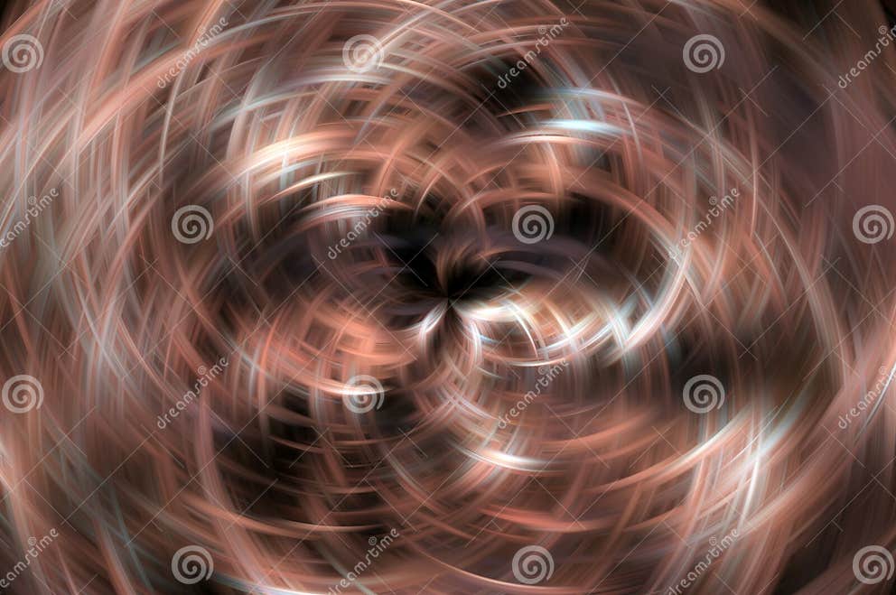 Abstract Radial Pattern with the Scroll Curved Lines. in Beige. Stock ...