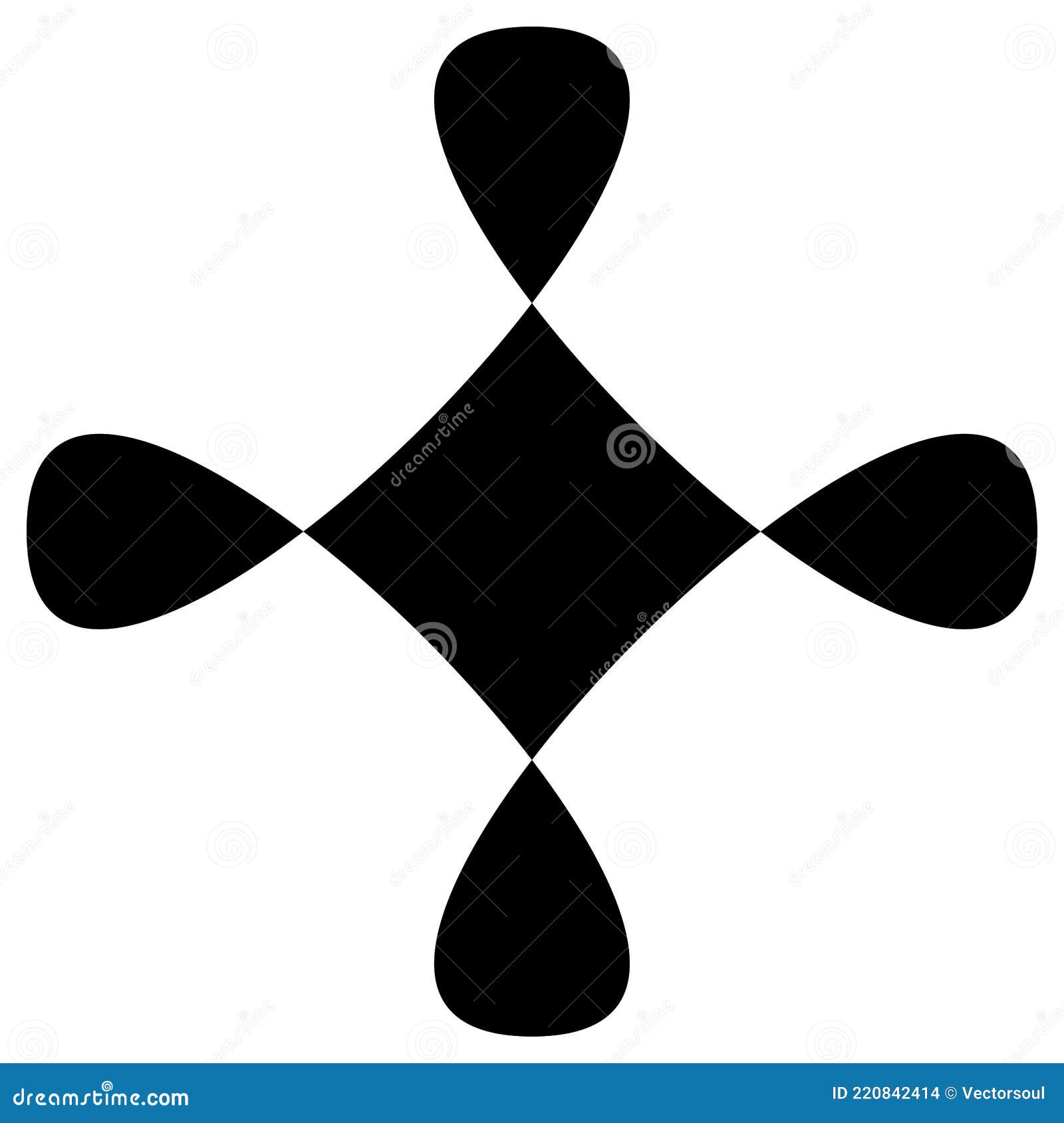 Abstract Radial Shape, Design Element Vector Stock Vector ...