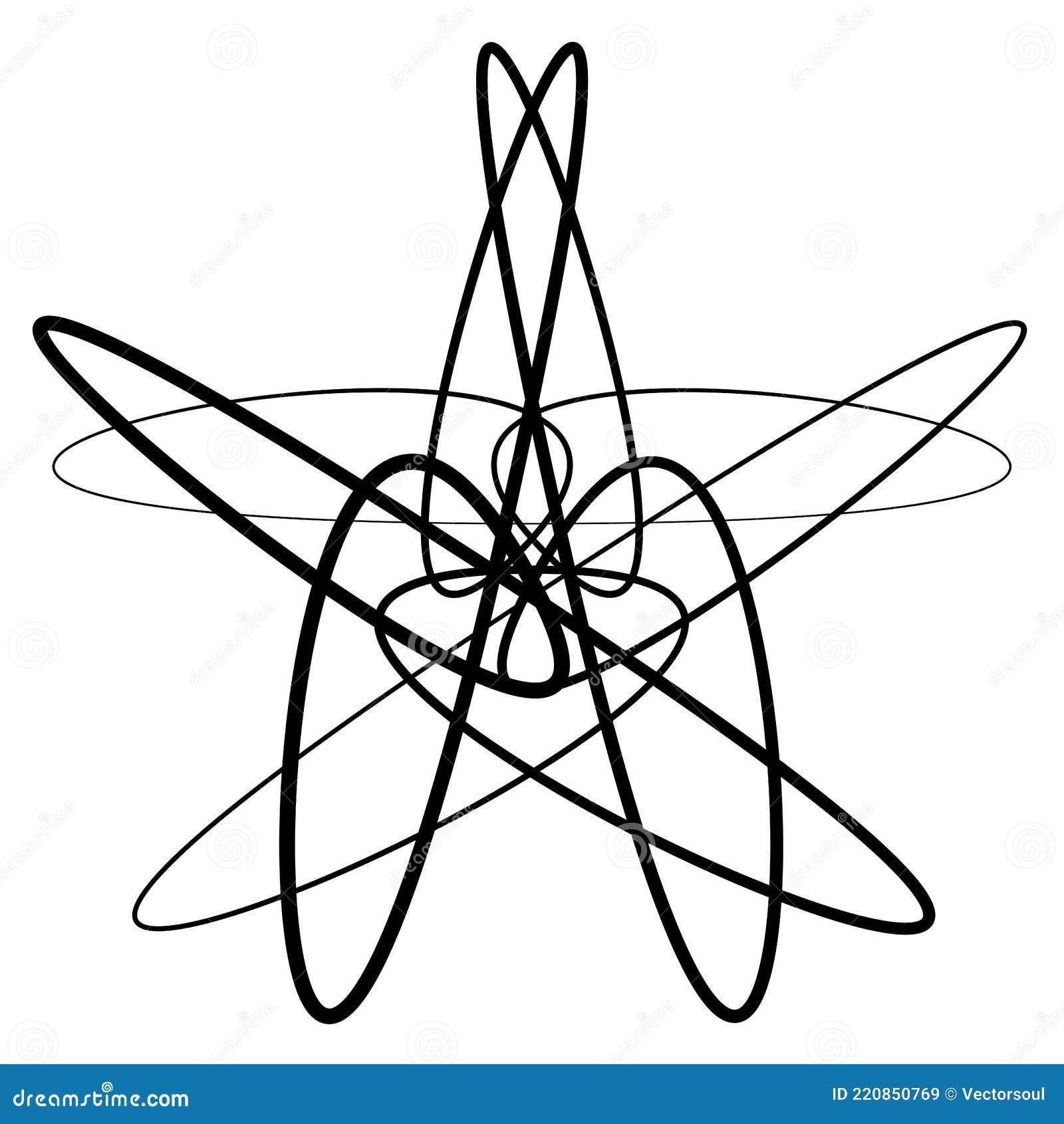 Abstract Radial Shape, Design Element Vector Stock Vector ...