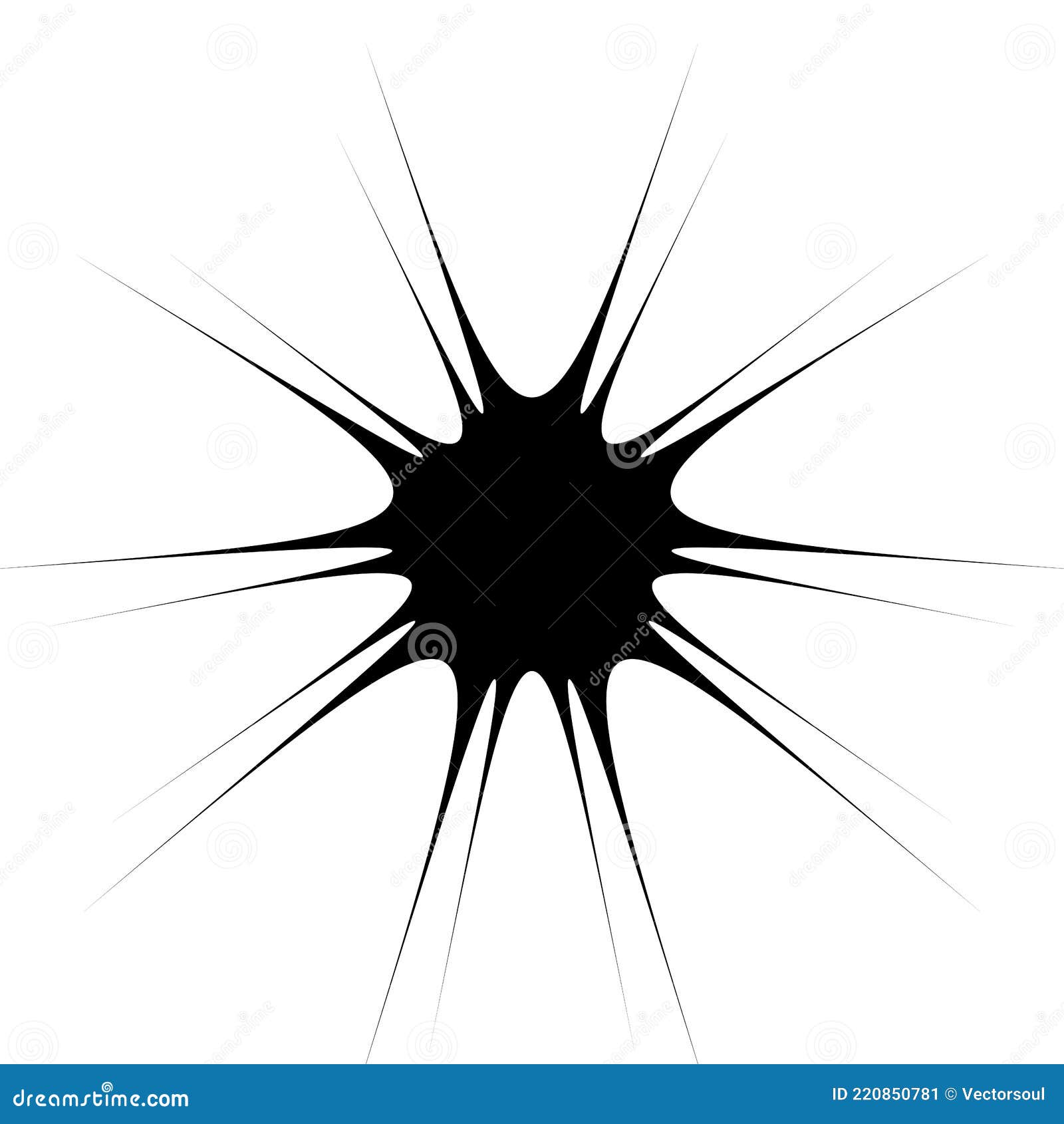 Abstract Radial Shape, Design Element Vector Stock Vector ...