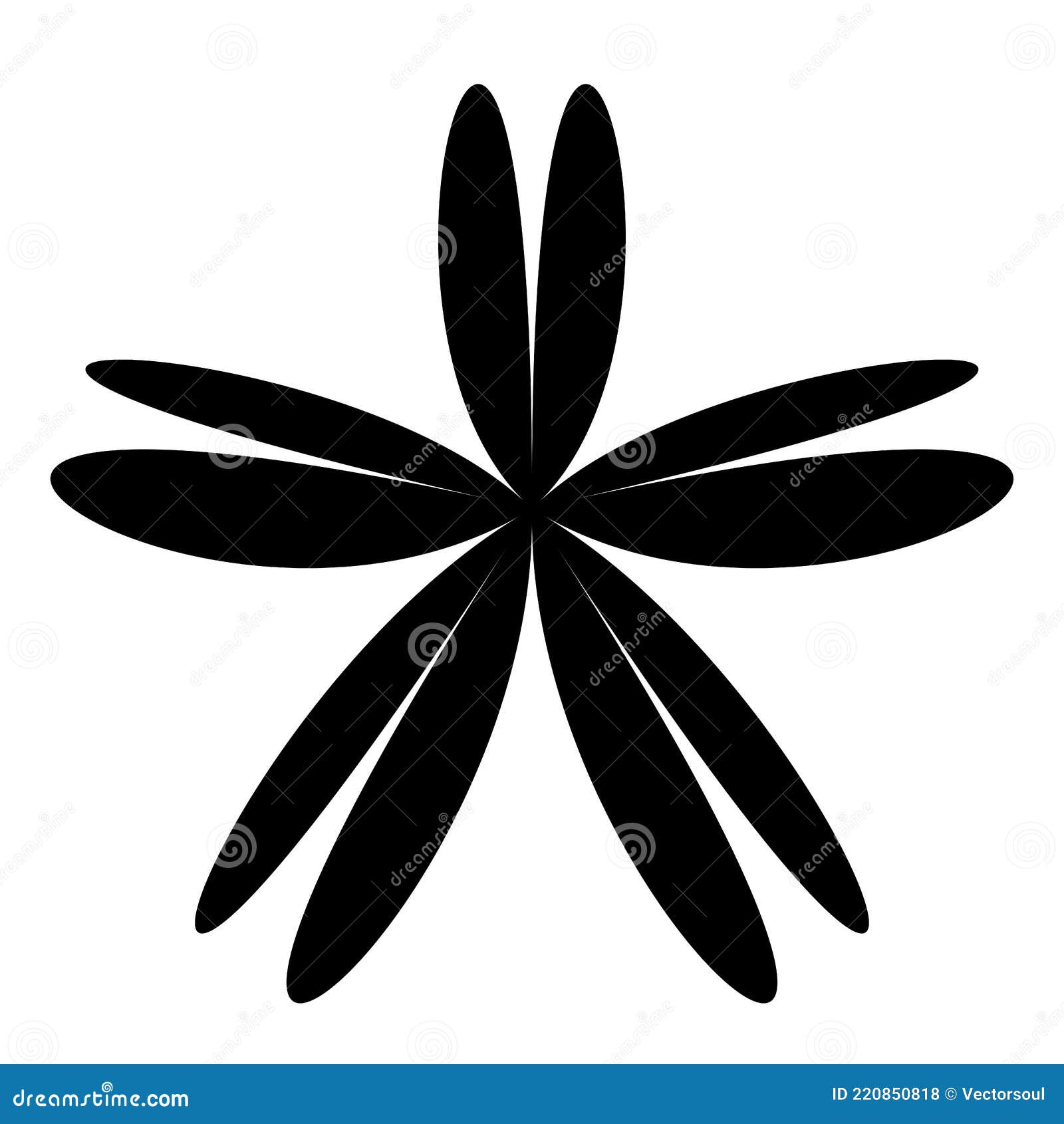 Abstract Radial Shape, Design Element Vector Stock Vector ...