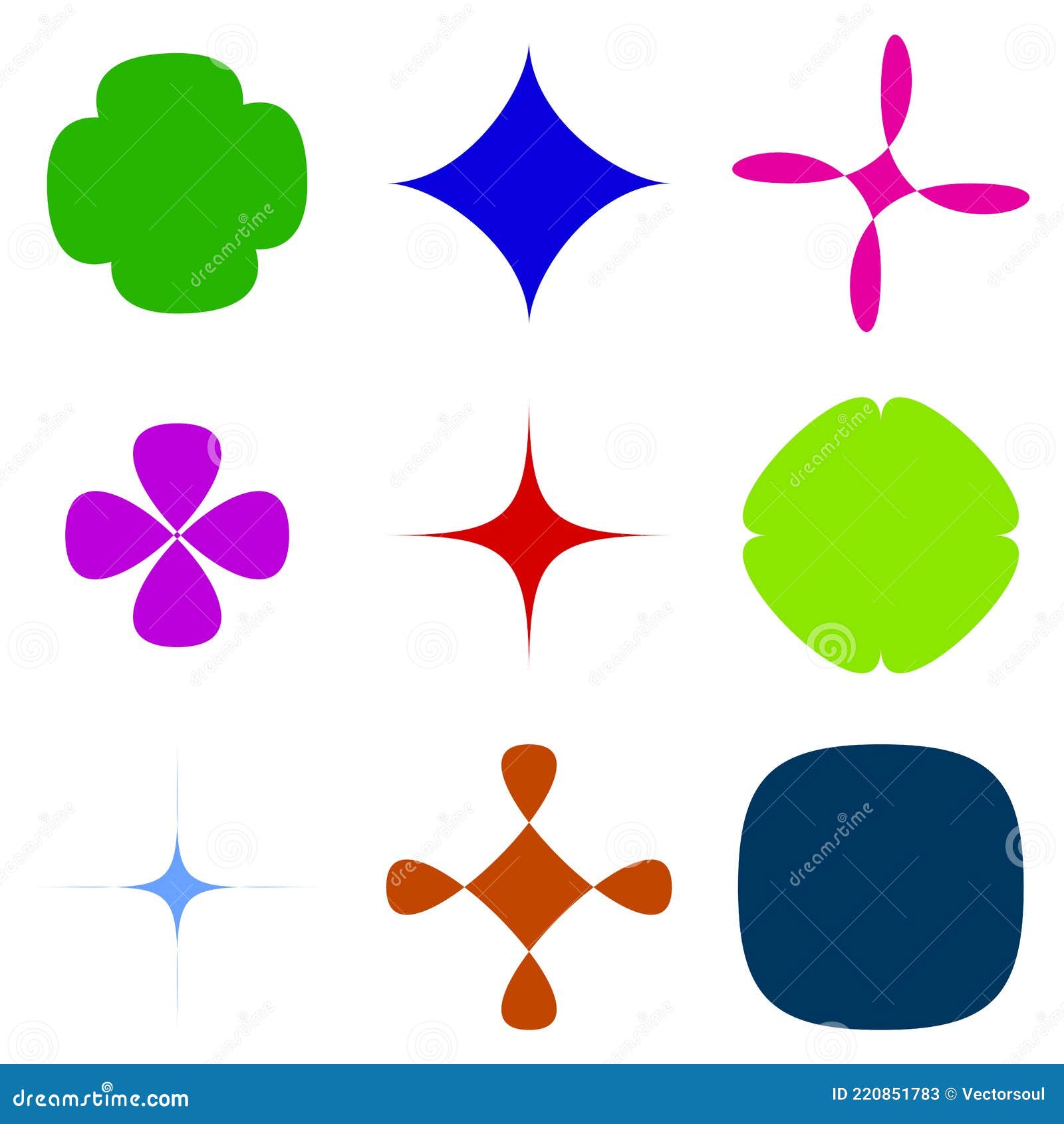 Abstract Radial Shape, Design Element Vector Stock Vector ...
