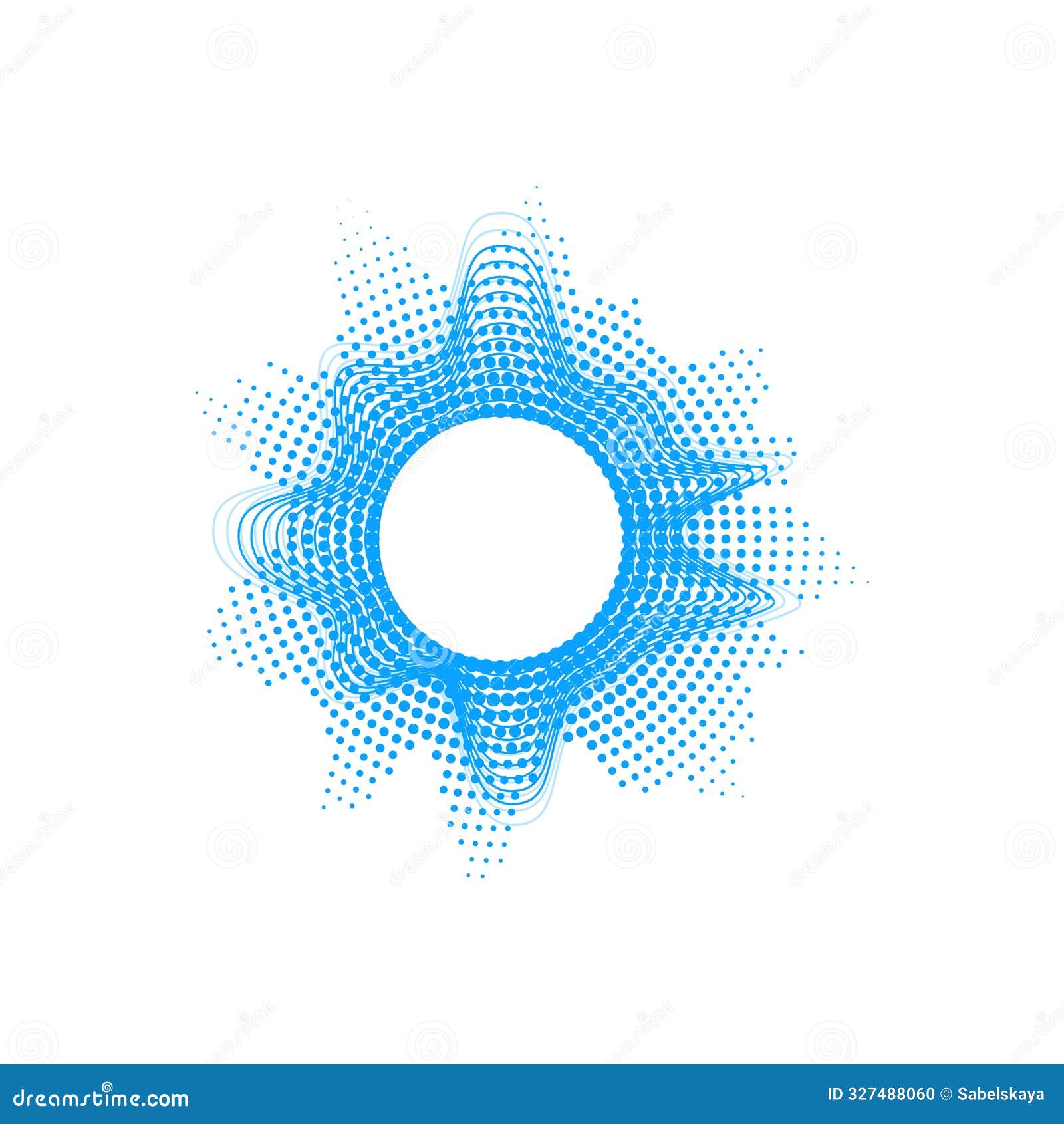 Abstract Radial Sound Wave Vector Illustration Stock Illustration ...