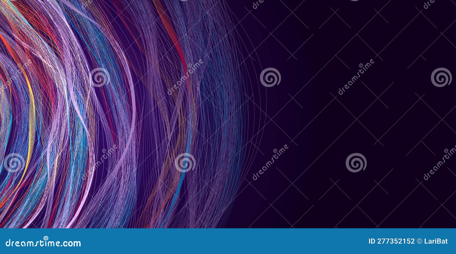 Abstract Radial Wave Background. Lots of Colored Wave Radial Lines on ...