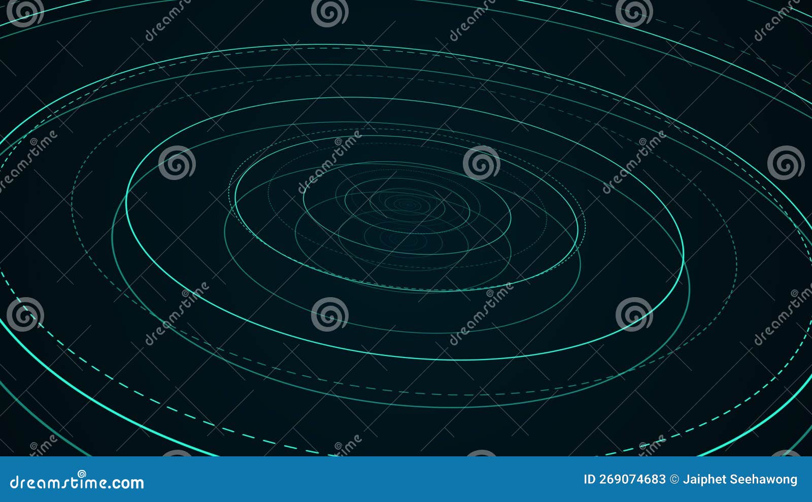Abstract Radio Wave Sonar Scan Digital Technology Network Background ...