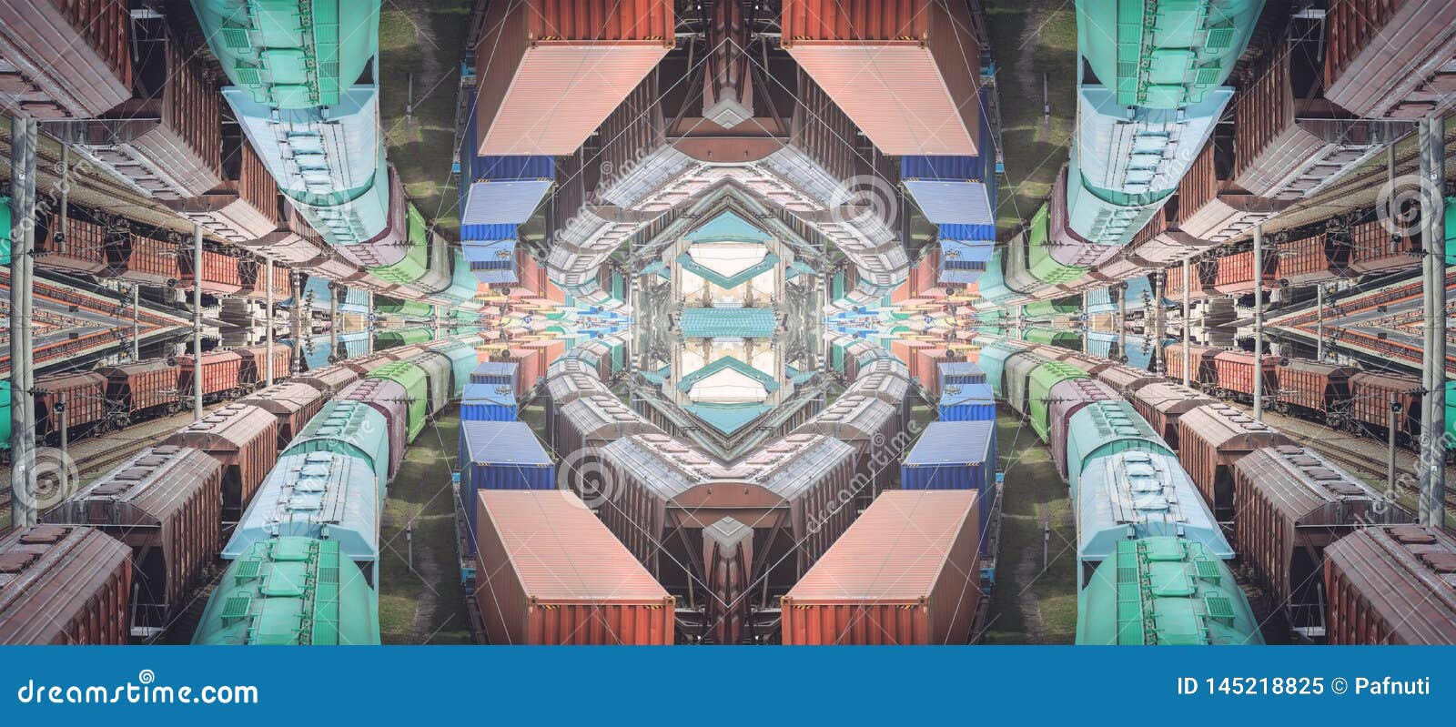 Abstract Railroad Texture, Intersect Railroad Trains. Stock ...