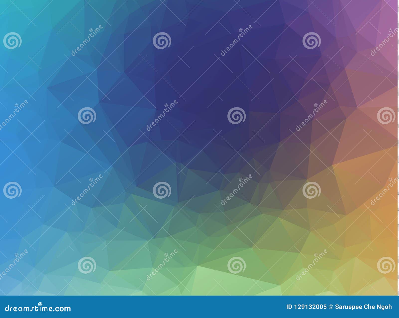 Abstract Rainbow Background Consisting of Colored Triangles. Abstract ...