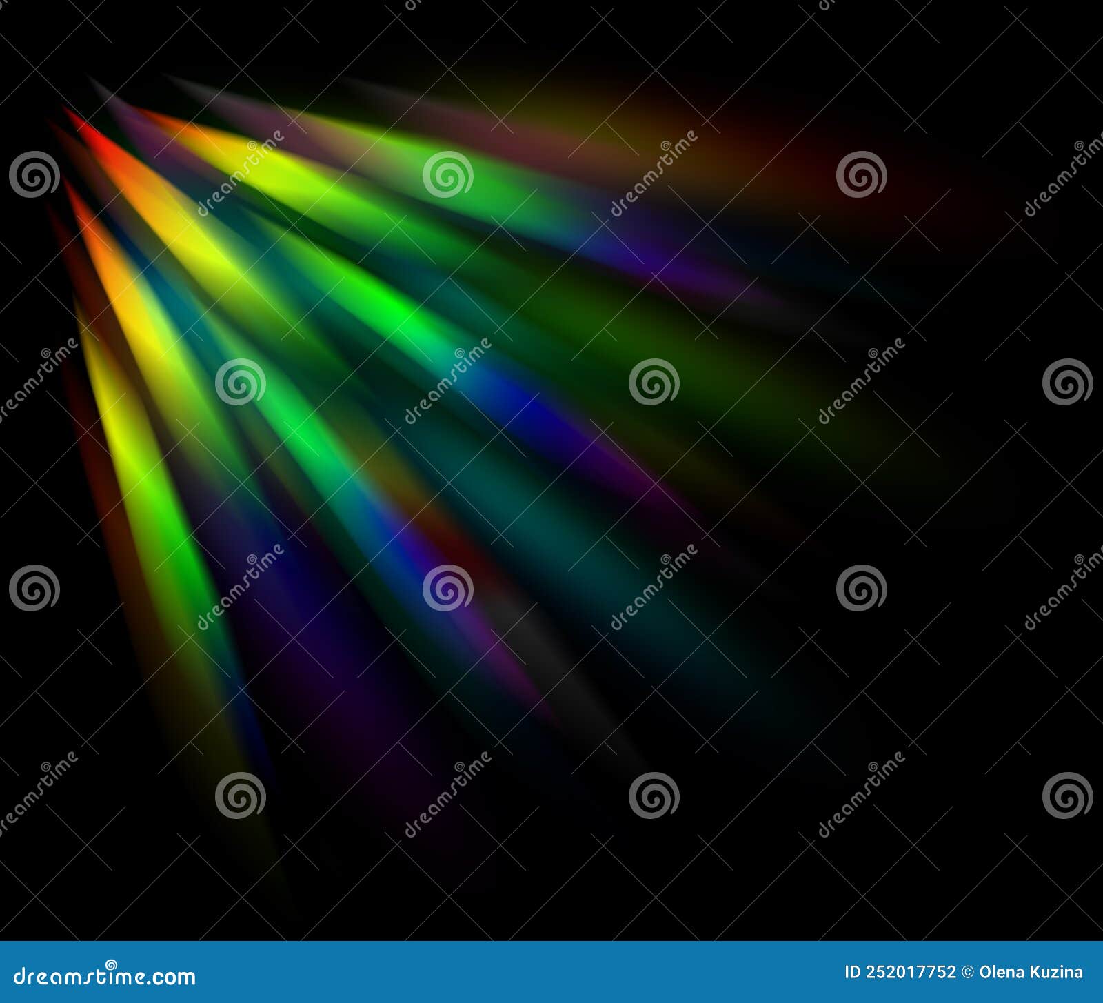 Abstract Rainbow Beams of Light Stock Illustration. Stock Illustration ...