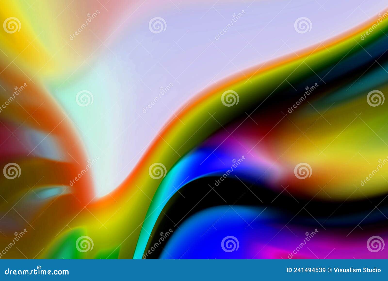 Chromatic Wave Mountains Background Combines Stunning, Vibrant Colors ...