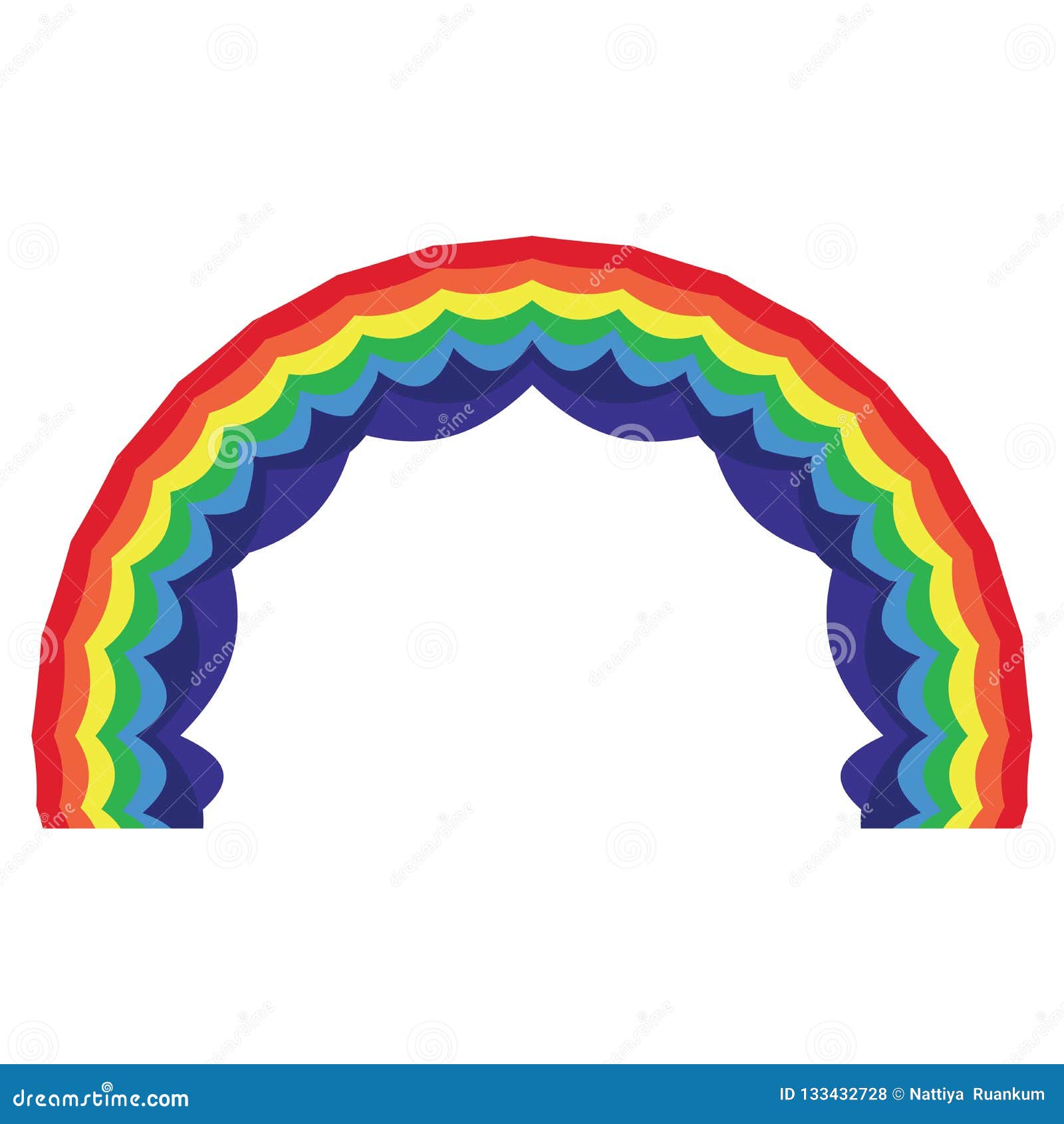 Abstract Rainbow Cartoon on Background Vector Stock Vector ...