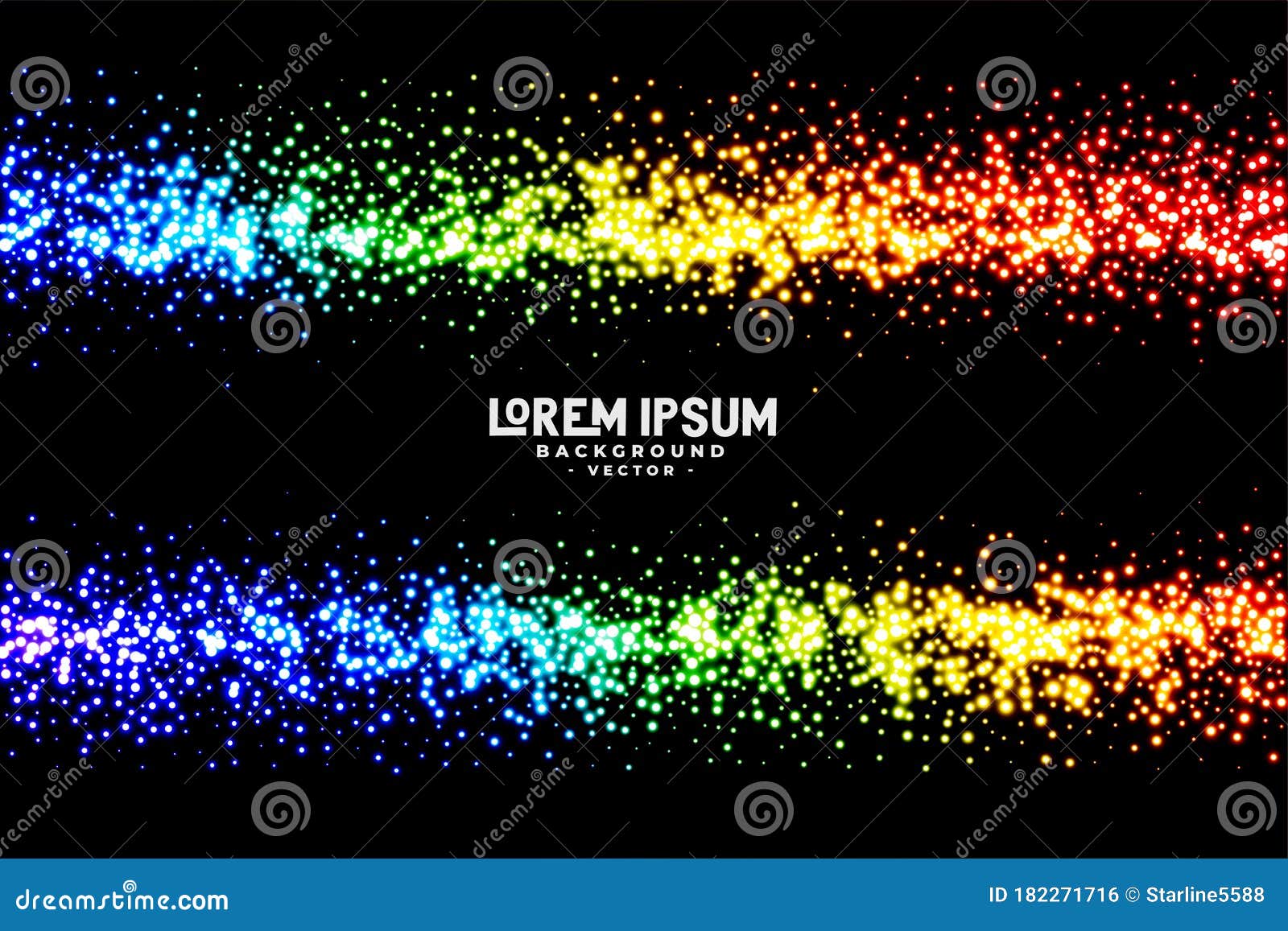 Abstract Rainbow Color Glitter Background Stock Vector - Illustration ...