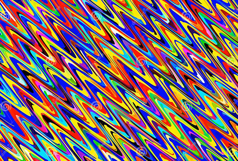 Abstract Rainbow Color Mixed Waves Backgrounds Stock Illustration ...