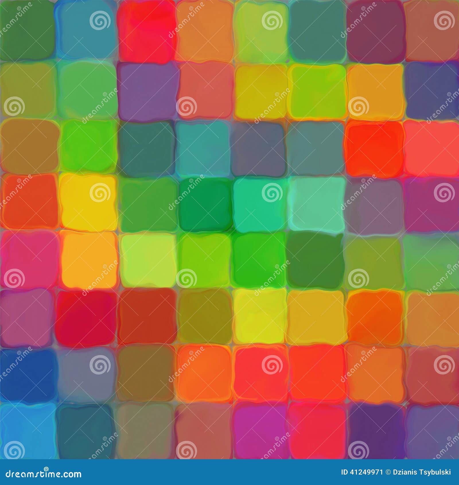 Abstract Rainbow Color Paint Tiles Pattern Art Background Stock Image ...