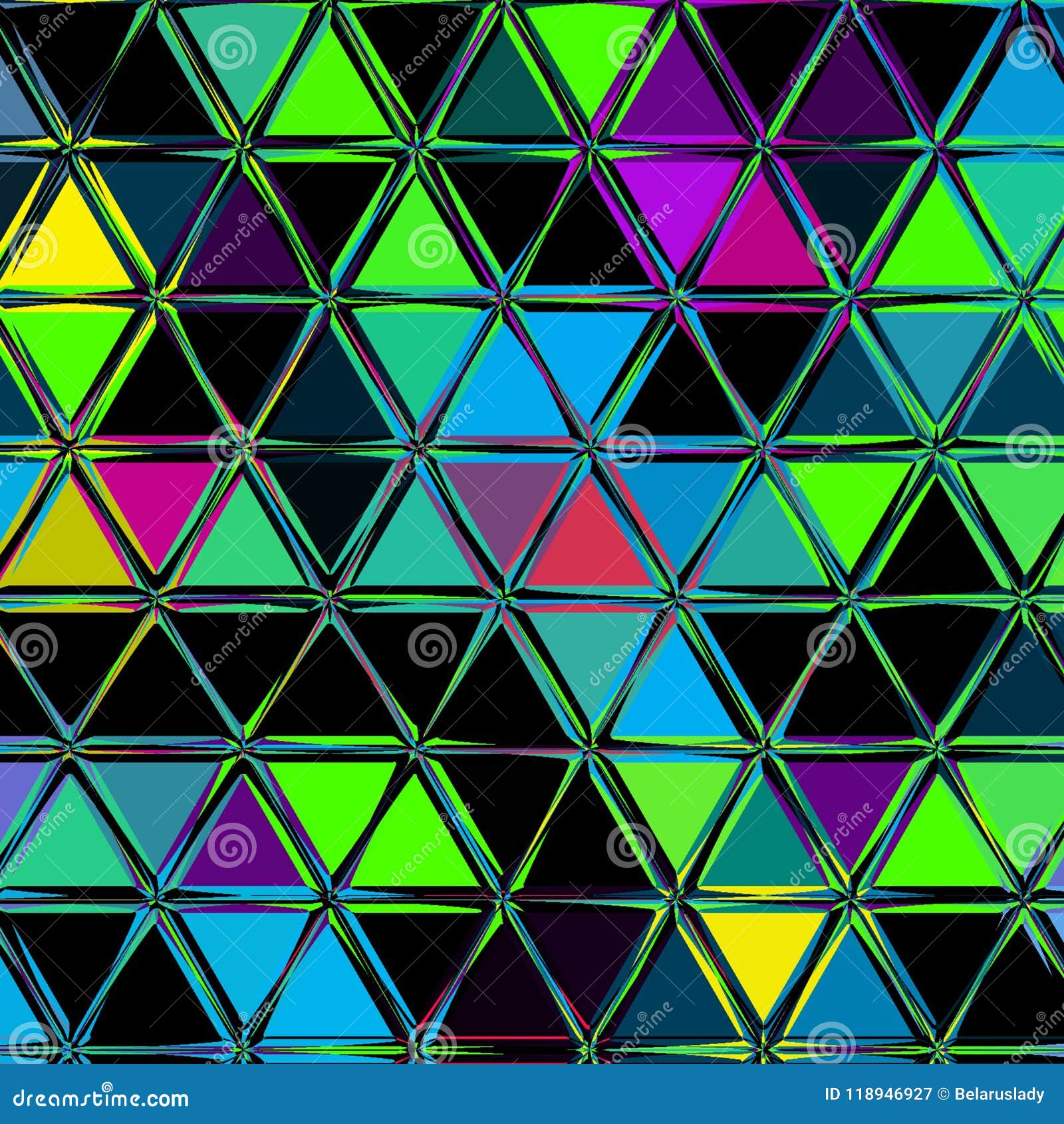 Abstract Rainbow Color Triangle Geometrical Background Stock ...
