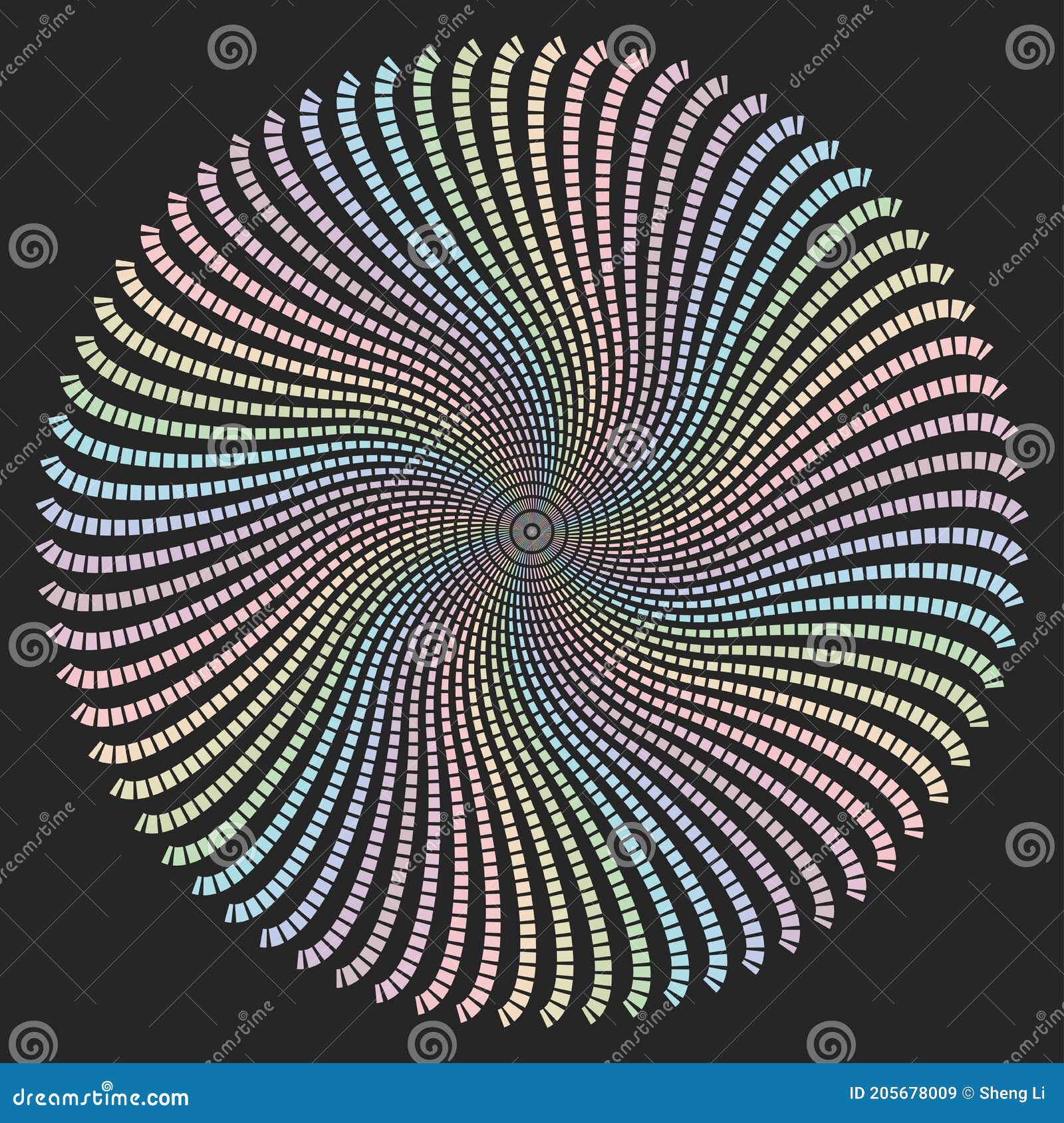Abstract Rainbow Color Vortex Art Design Background Stock Vector ...