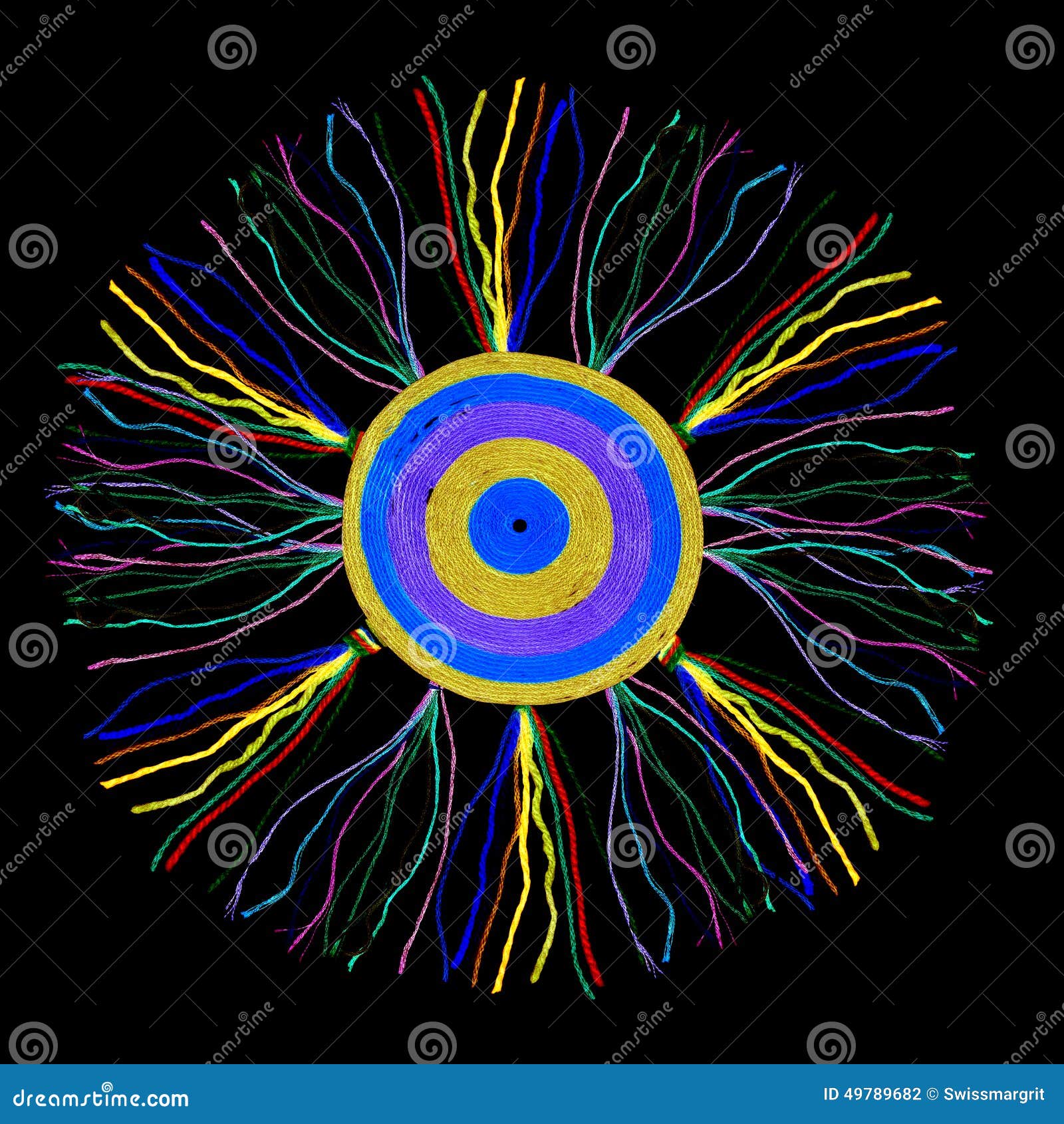 Abstract Rainbow Color Wool Strands Stock Photo - Image of background ...