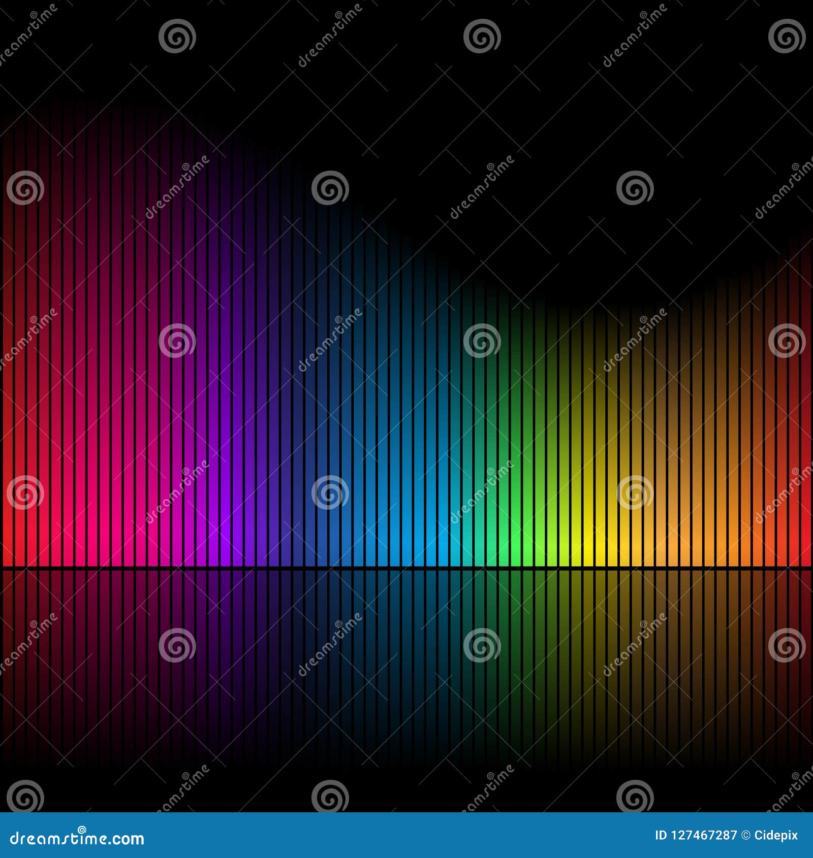 Abstract Rainbow Colored Bars Vector Illustration Stock Vector ...