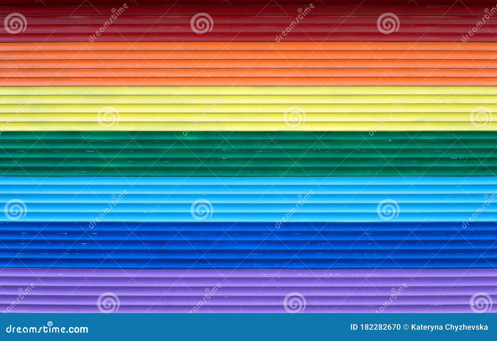 Abstract Rainbow Colored Horizontal Stripes Background Resembling ...