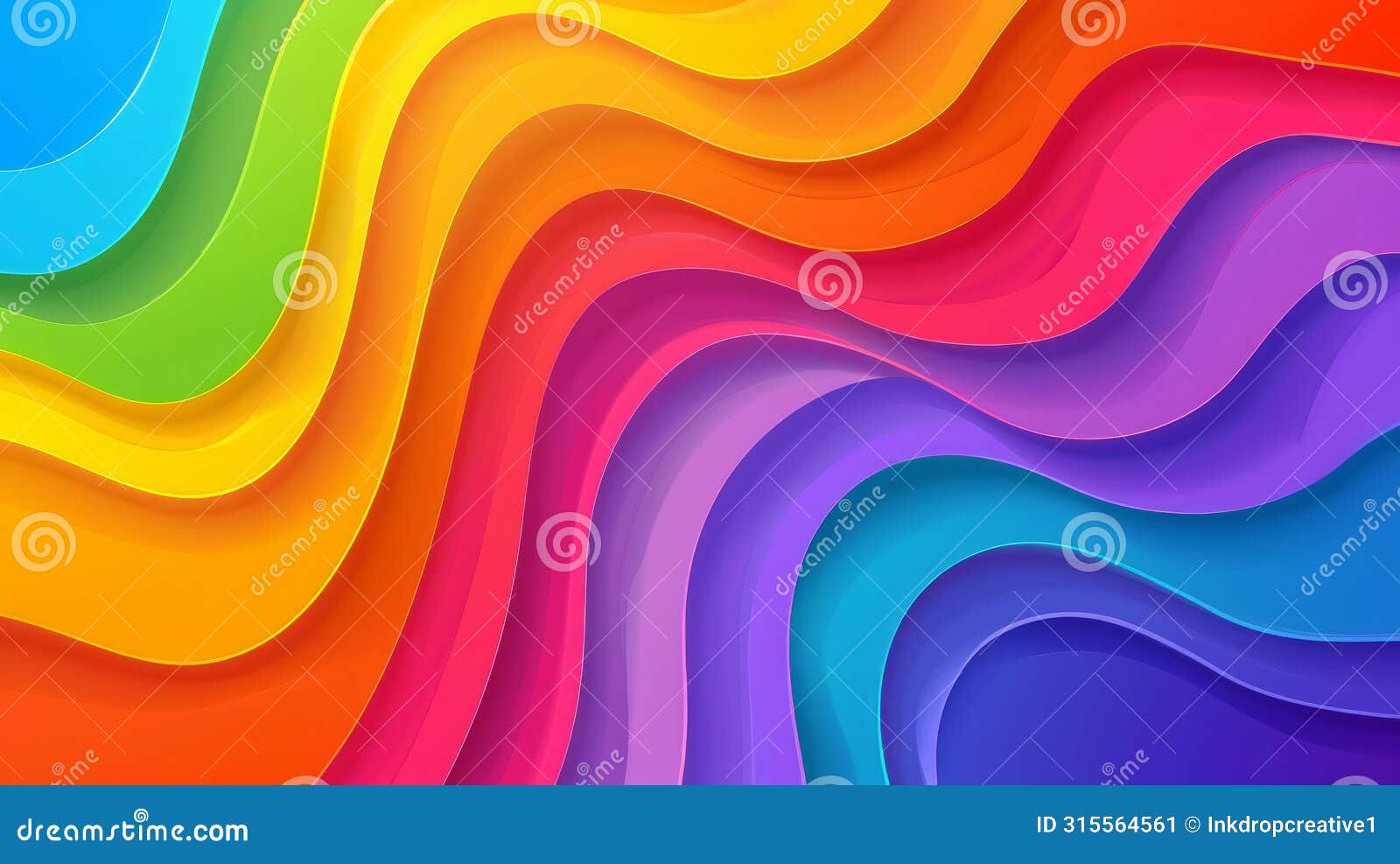 Abstract Rainbow Colored Stripe Background Stock Image - Image of ...