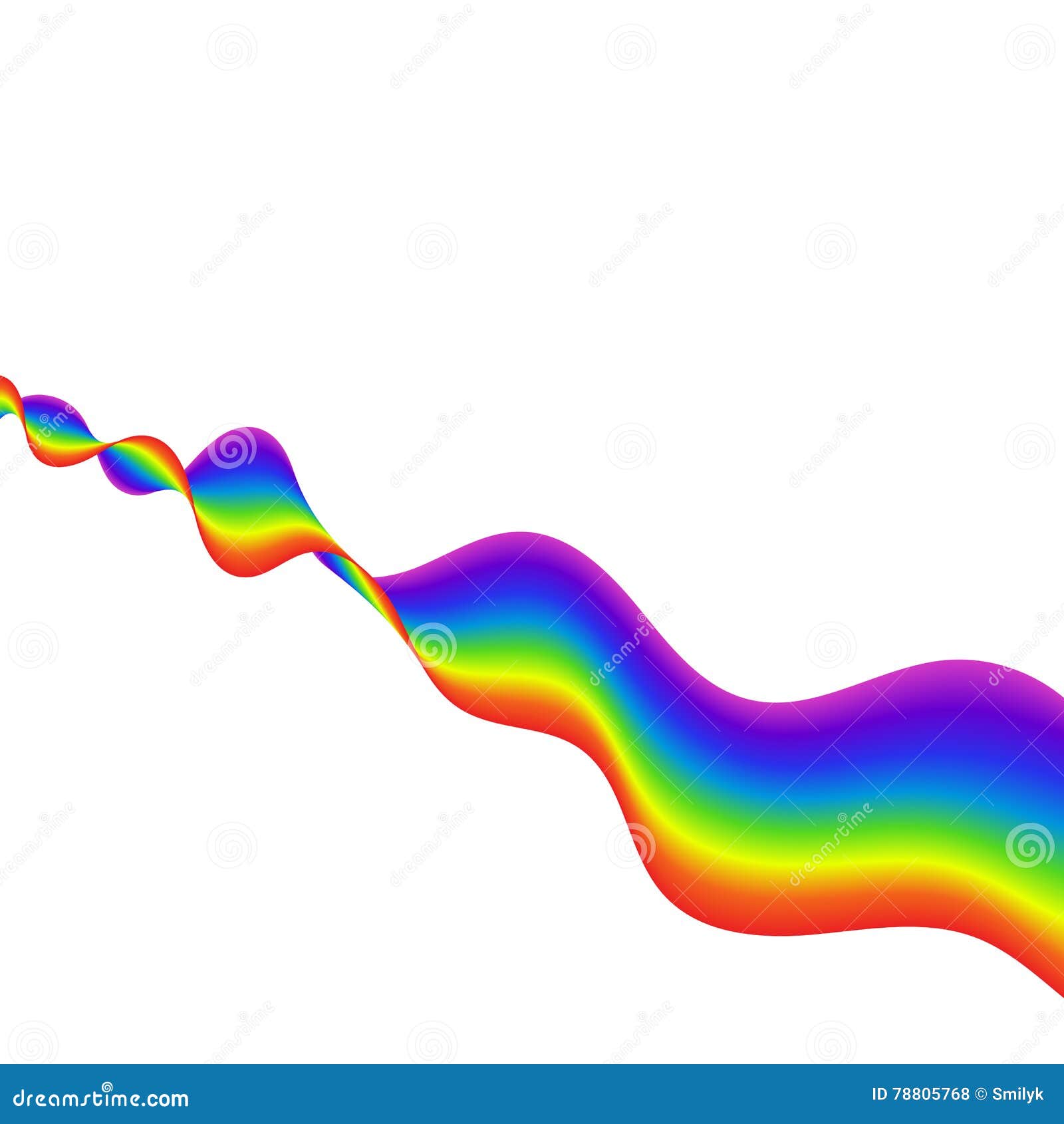Abstract Rainbow Colorful Strip / Wave Stock Vector - Illustration of ...
