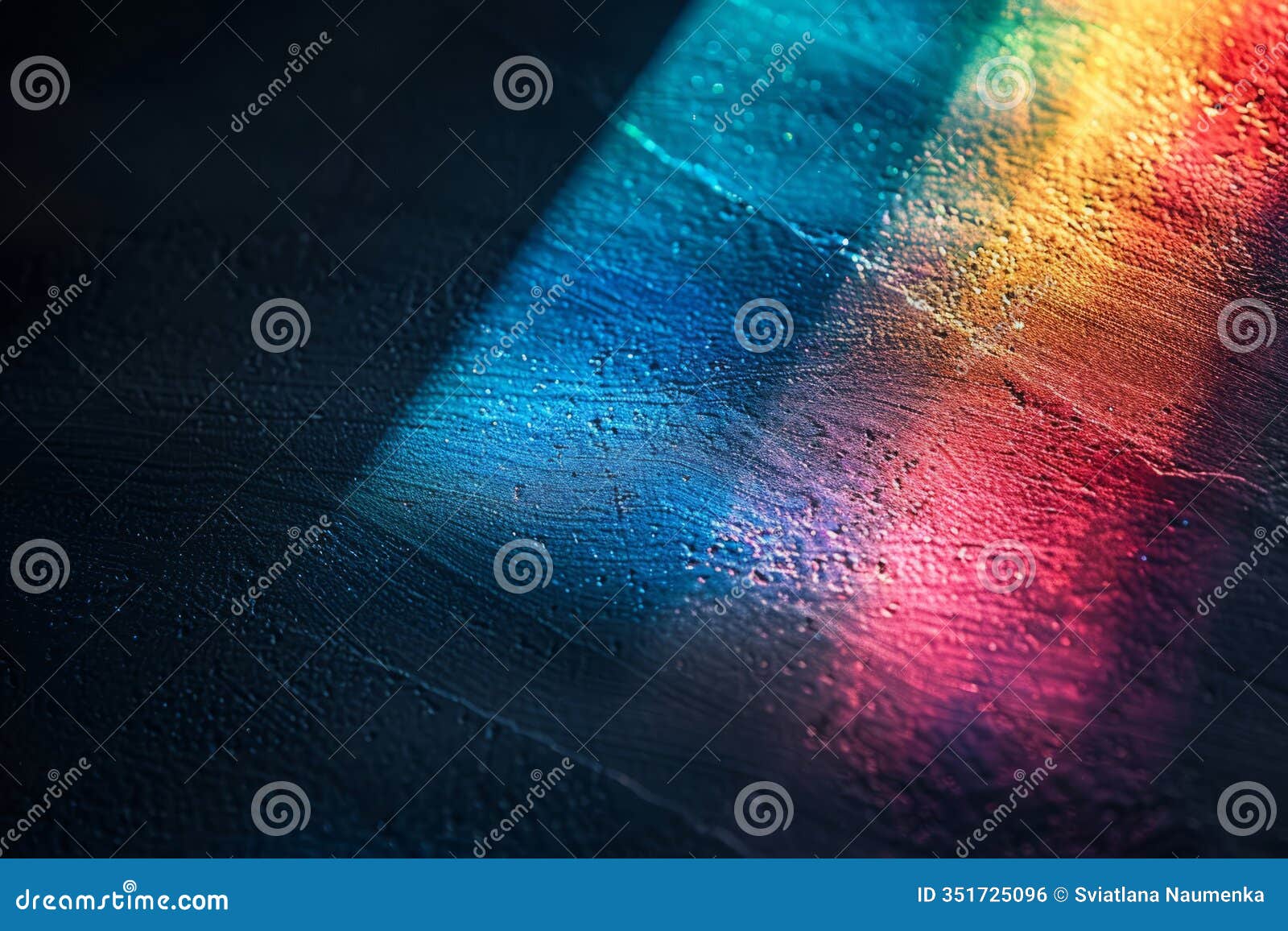 Abstract Rainbow Colors on a Background with Grainy Texture and Blurred ...