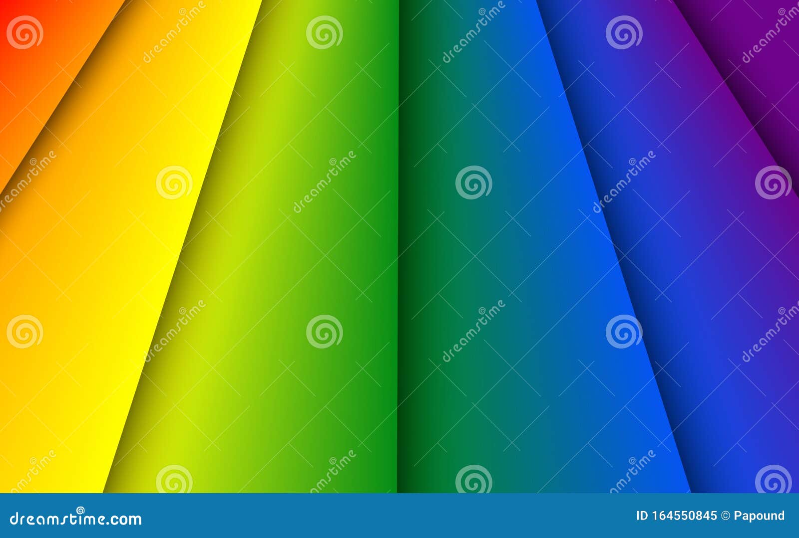 Abstract Rainbow Colors Stripes Background Stock Vector - Illustration ...