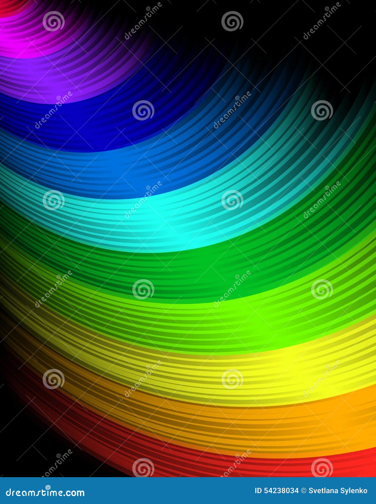 Abstract rainbow colours stock vector. Illustration of graphic - 54238034