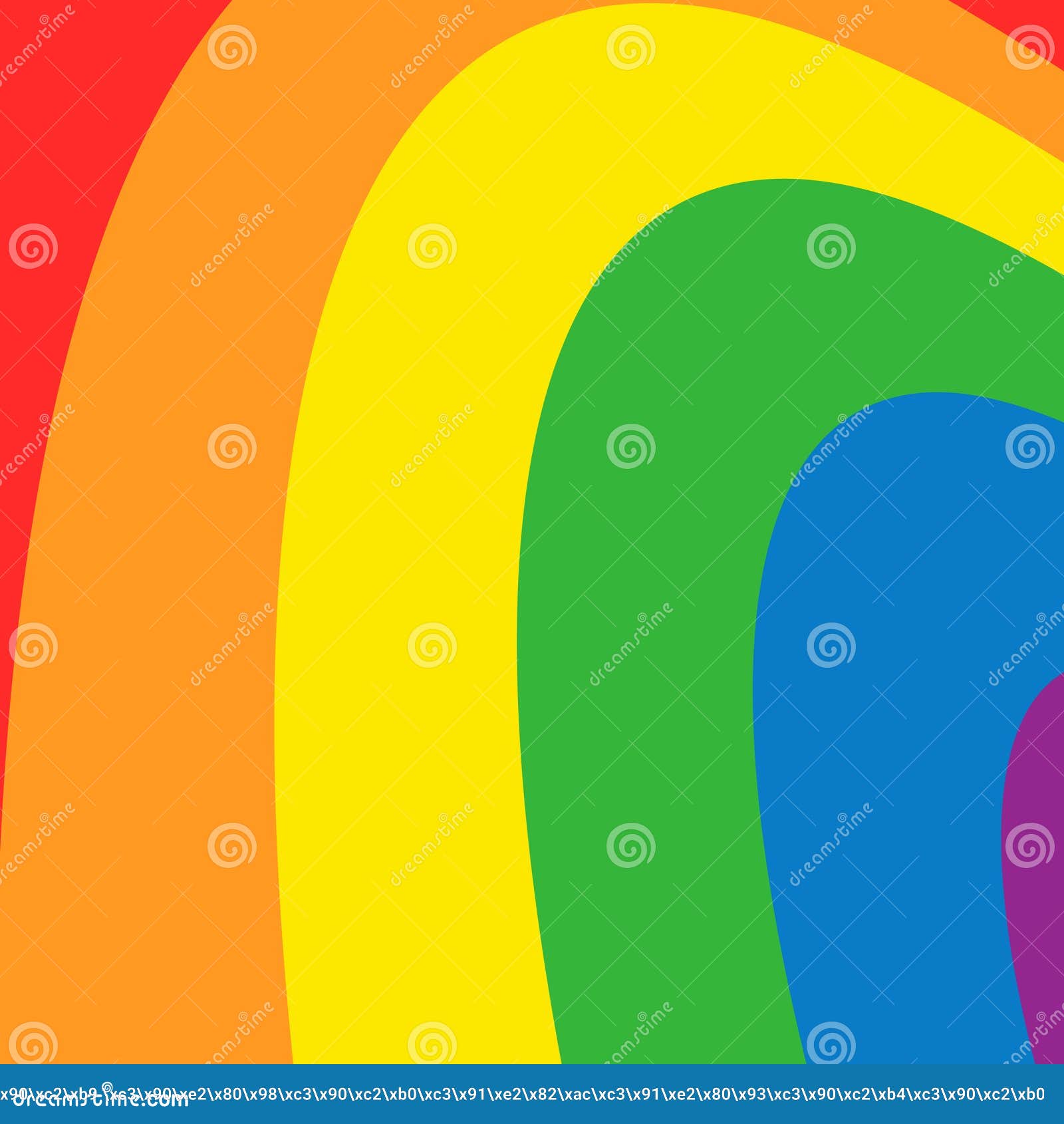 Abstract Rainbow Curve Background Stock Illustration Illustration Of