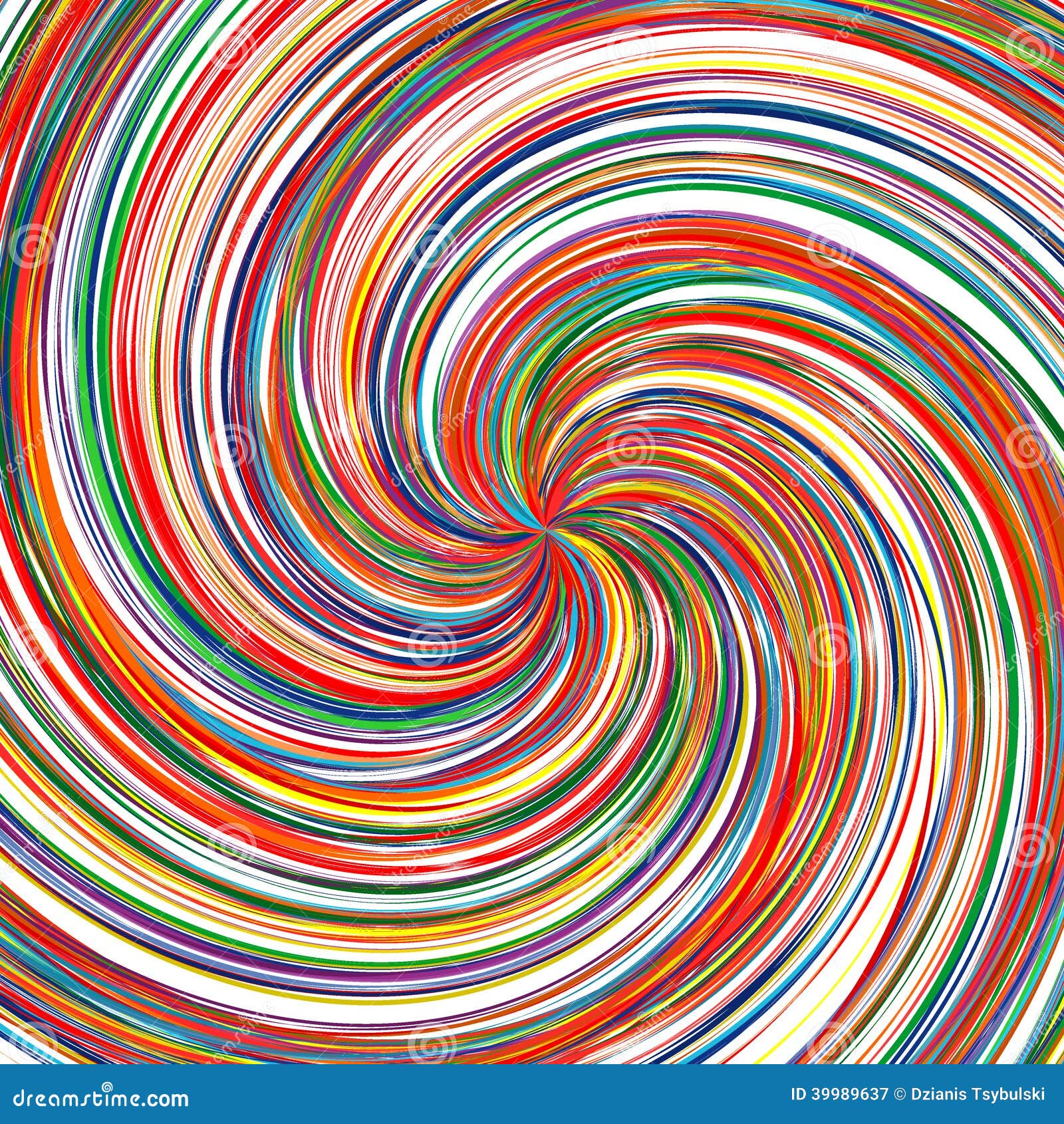 Abstract Rainbow Curved Stripes Color Background Stock Vector ...