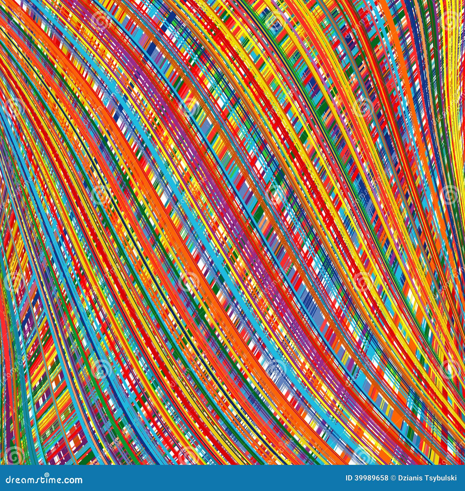 Abstract Rainbow Curved Stripes Color Background Stock Vector ...