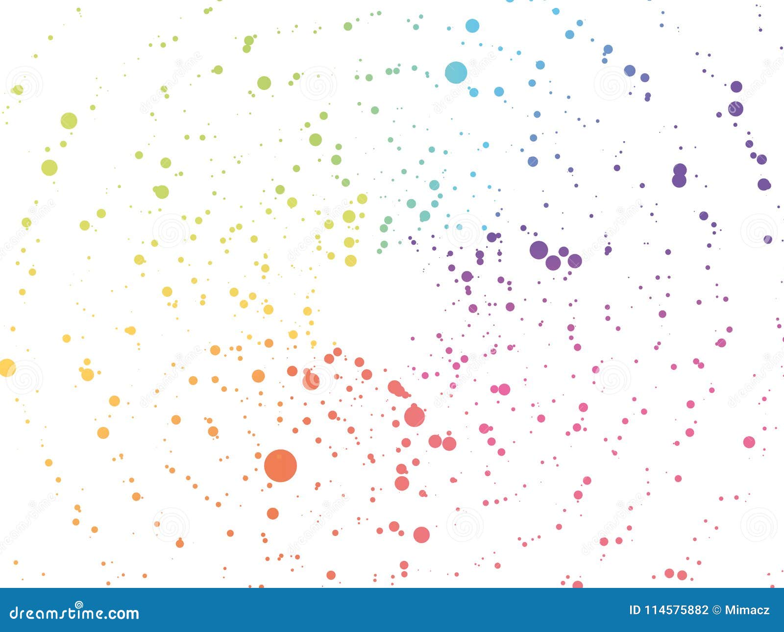 Abstract Rainbow Dotted Background Stock Vector Illustration Of
