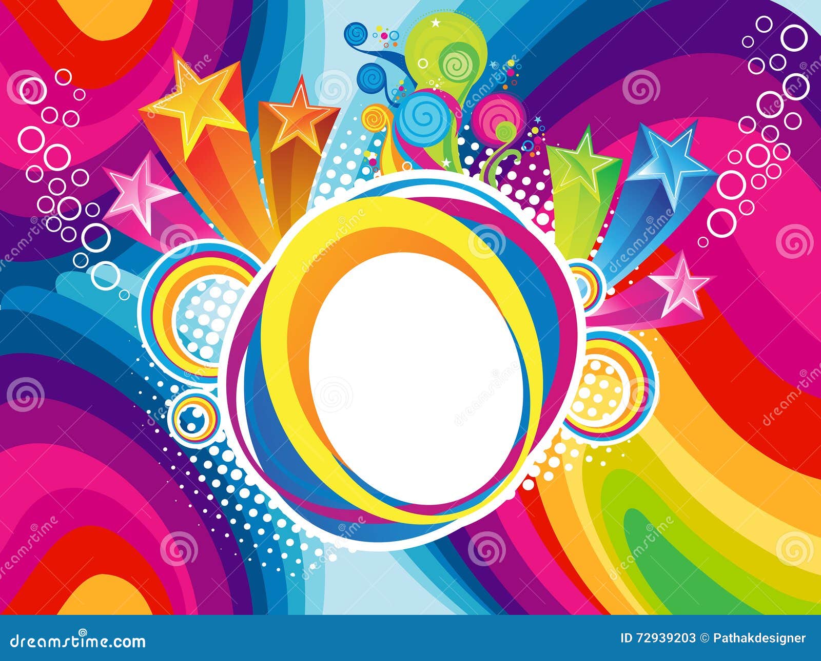 Abstract Rainbow Explode Background Stock Vector - Illustration of ...