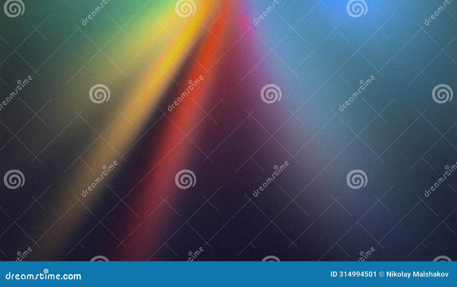 Abstract Rainbow Light Beam on Grainy Texture Stock Image - Image of ...