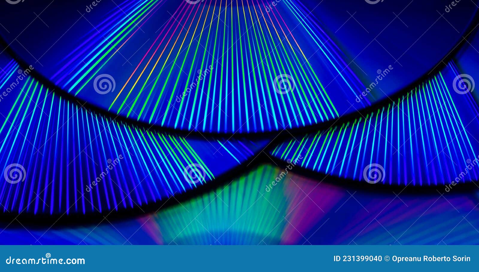 Abstract Rainbow Light Rays Reflection on Cd Surface Stock Photo ...
