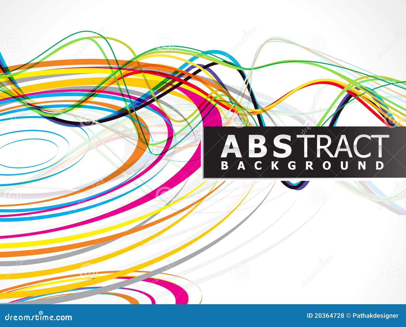 Abstract Rainbow Line Wave Background Stock Vector - Illustration of ...