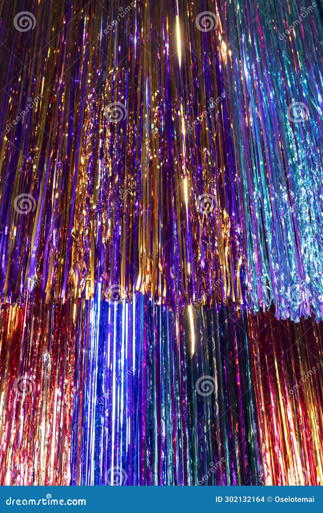Abstract Rainbow Lines Reflecting Sparkling Light Stock Photo - Image ...